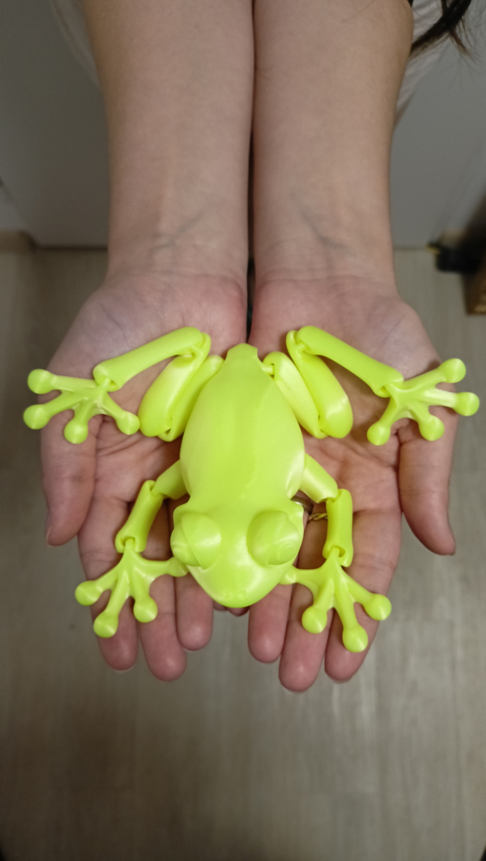 Figurka žlutá Flexi Žába - 13 cm - 3D tisk / od 3Dstack | Fler.cz