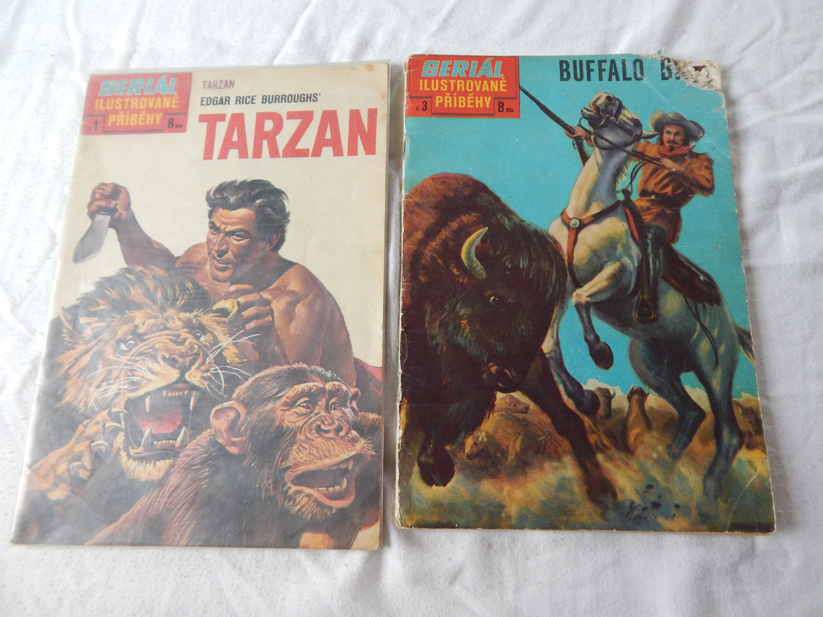 Časopis vícebarevný Staré komiksy -Tarzan a Buffalo Bill / od Hoblinka ...