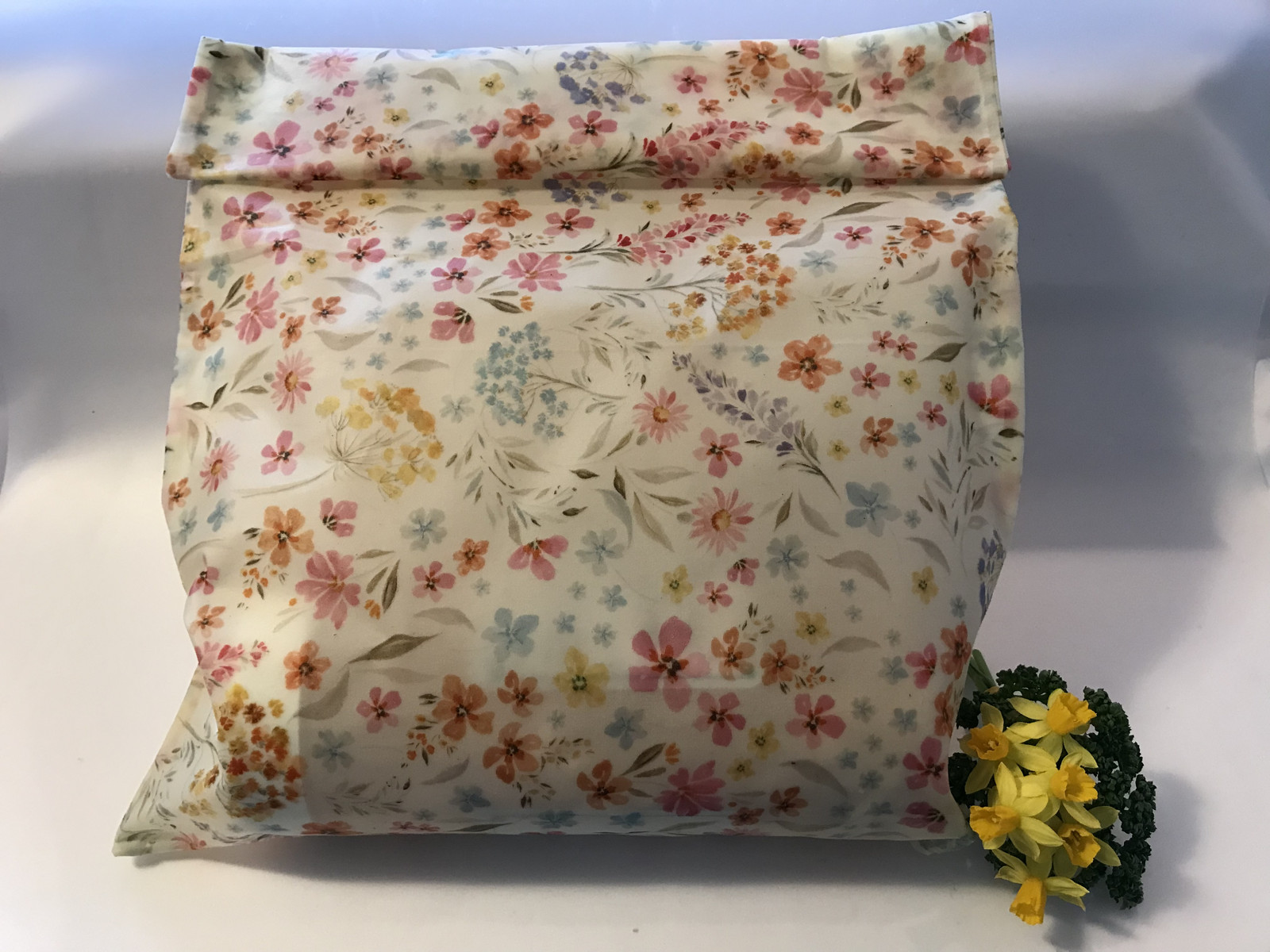 Sáček béžový Voskovaný pytel na chleba - Smet.louka 48 x 31cm / od Just ...