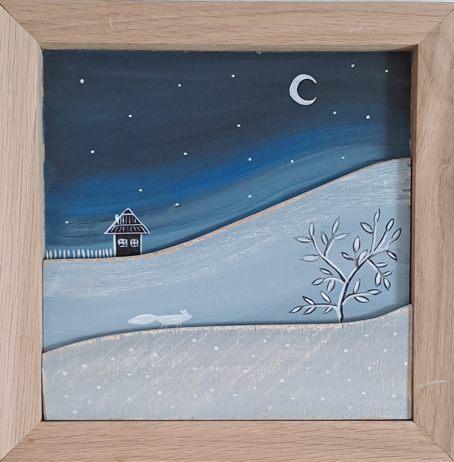 Obraz Drevený obrázok Krajina V. / od sometimes | Fler.cz