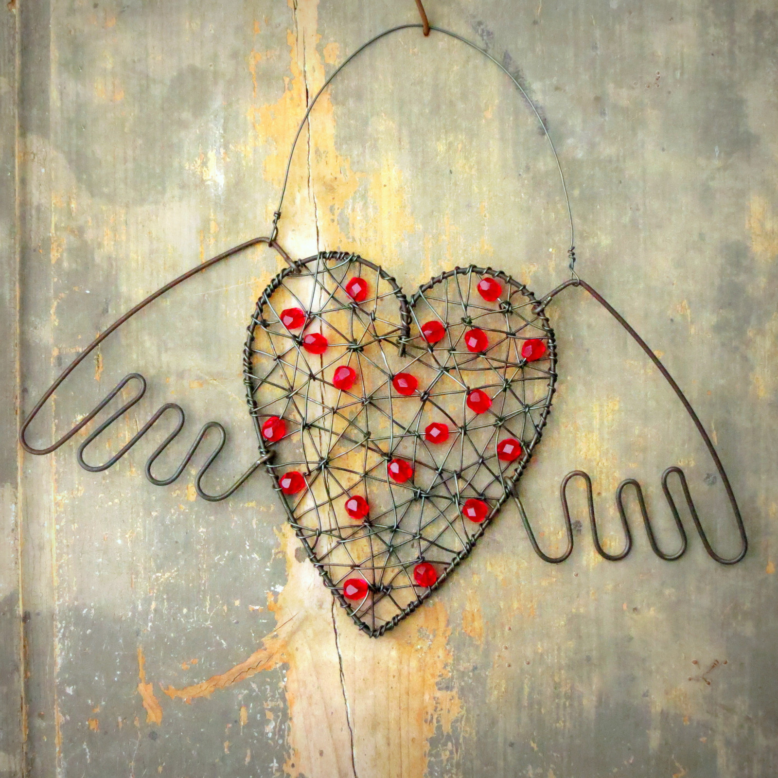 Červené srdce s křídly / od smu | Fler.cz