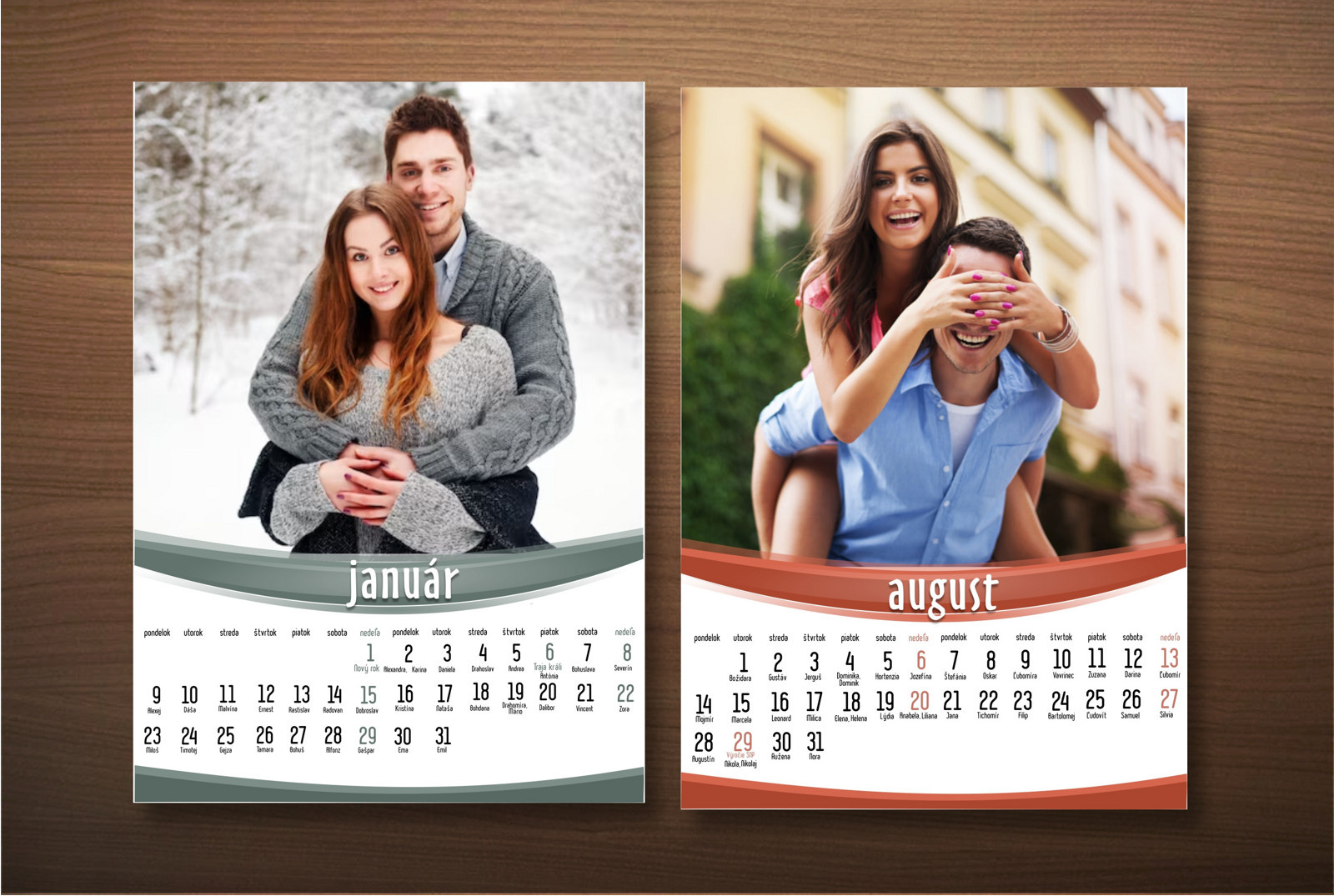 Rodinný kalendár v češtine A4 / od tinee | Fler.cz