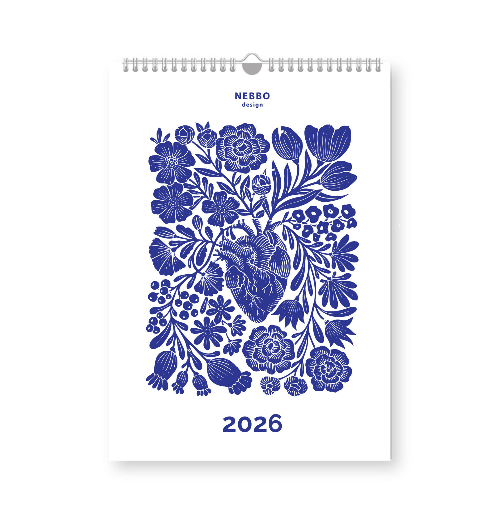 Blue kalendář 2026 Velikost A3 / od Nebbo | Fler.cz