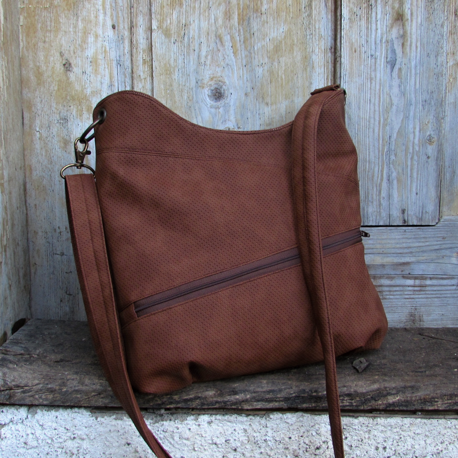 Kabelka velká hnědá Tereza-mini / od galajana | Fler.cz