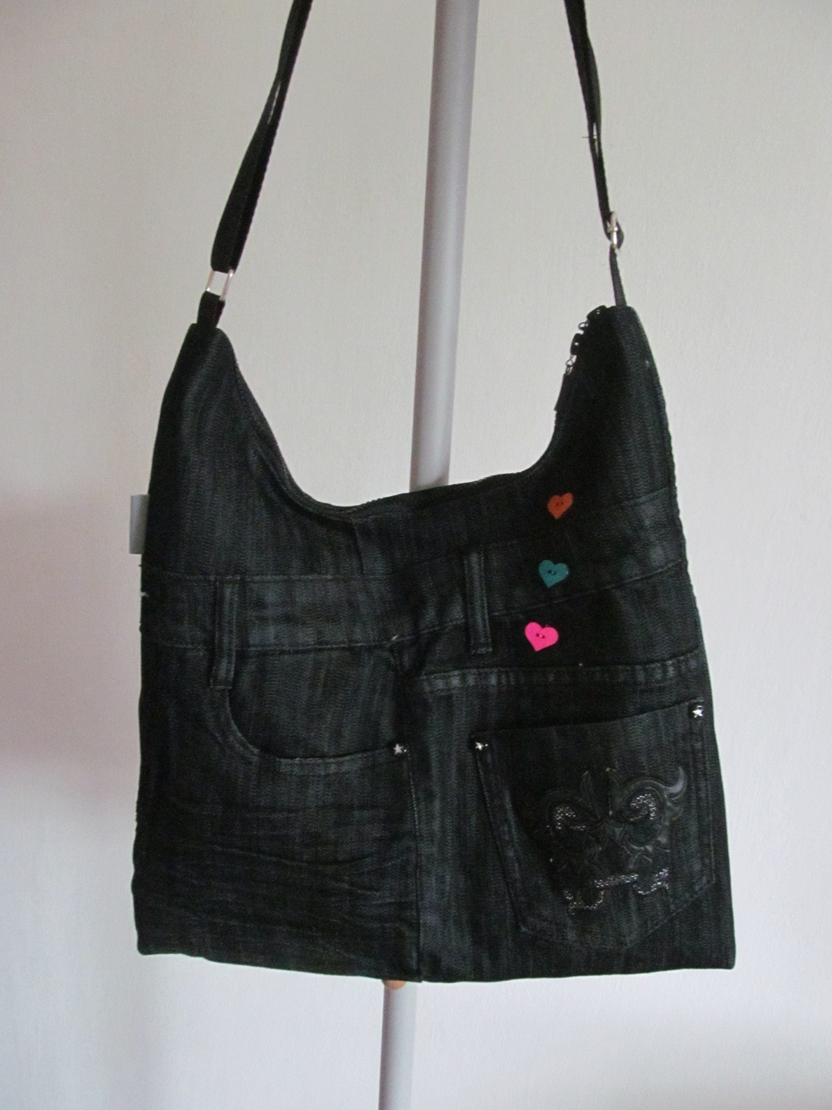 Černá Riflová taška s uzávěrem3 / od U Ludinky | Fler.cz