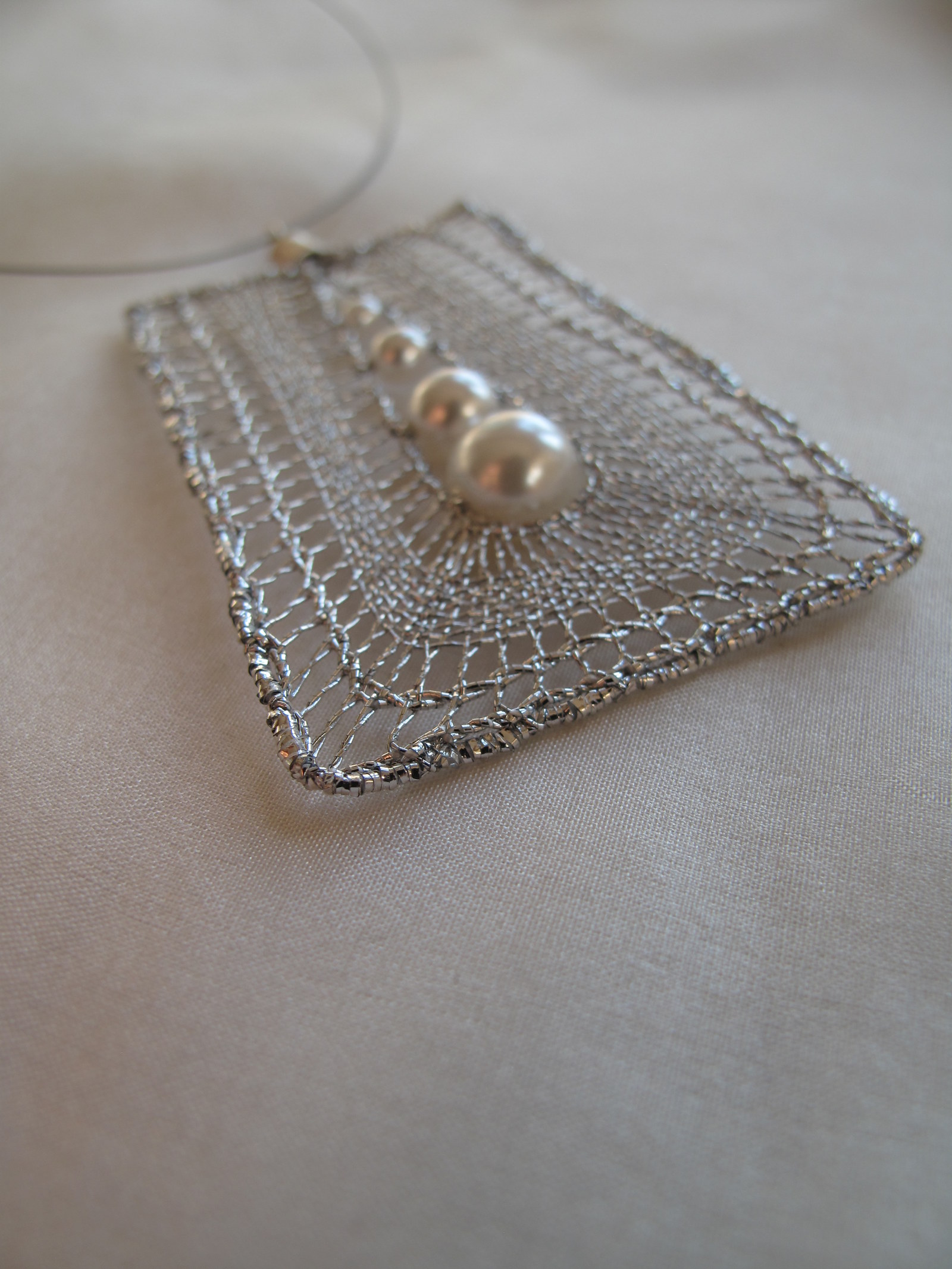 Přívěsek dámský Stříbrný obdélník / od Romana Kdýrová | Fler.cz