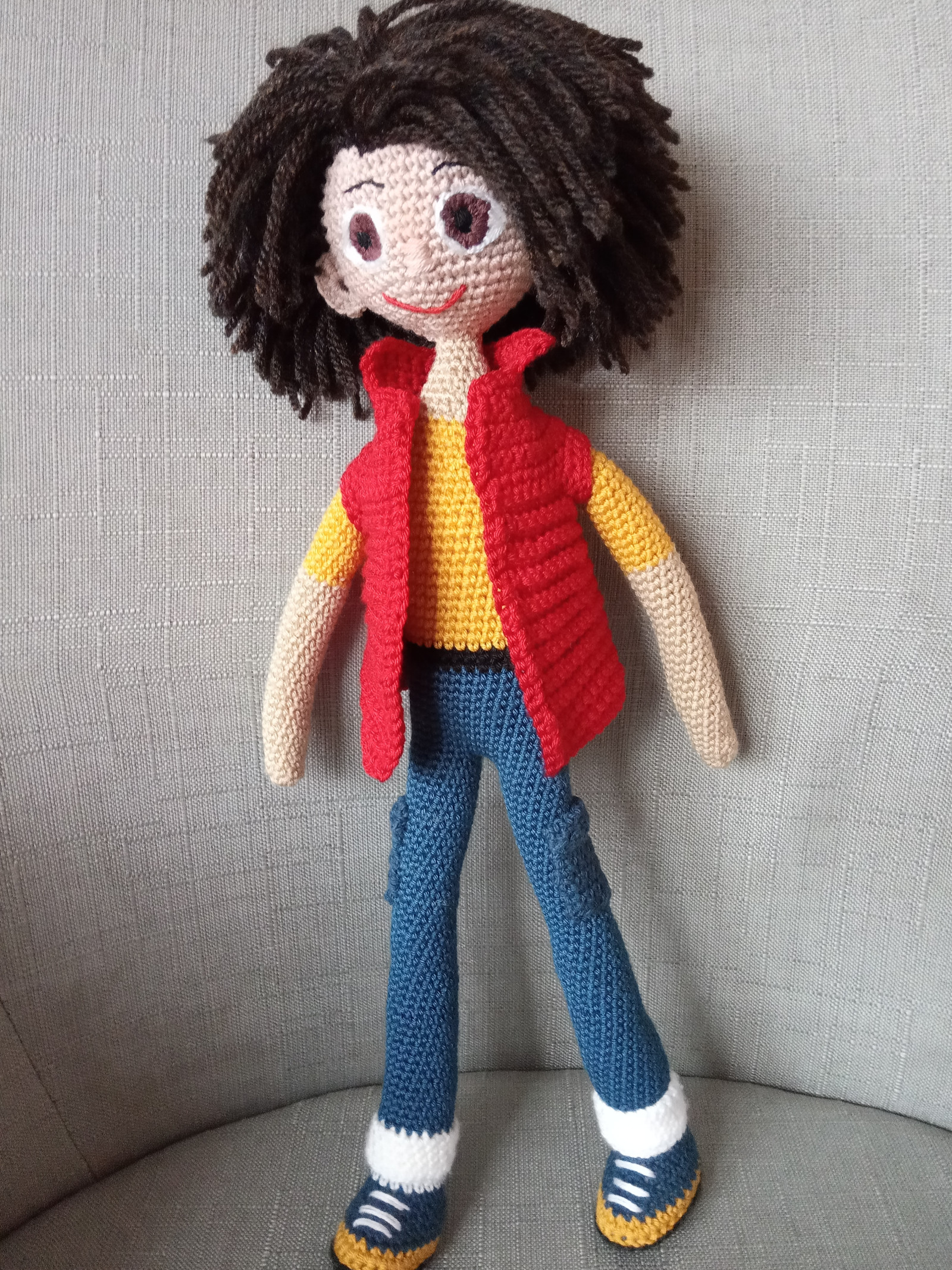 Dětská půlnoční modrá Háčkovaná postavička na objednávku / od dana.kka ...