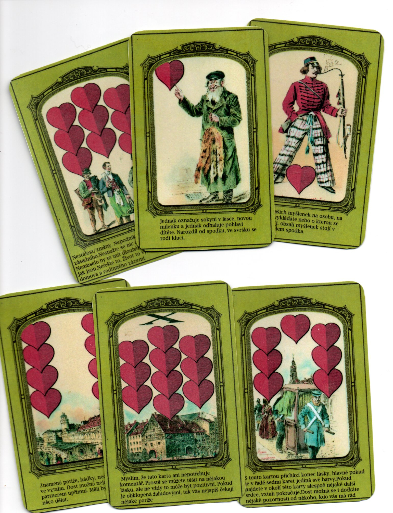 Společenská hra Vykládací Mariášové karty s popisem významu / od vajja ...