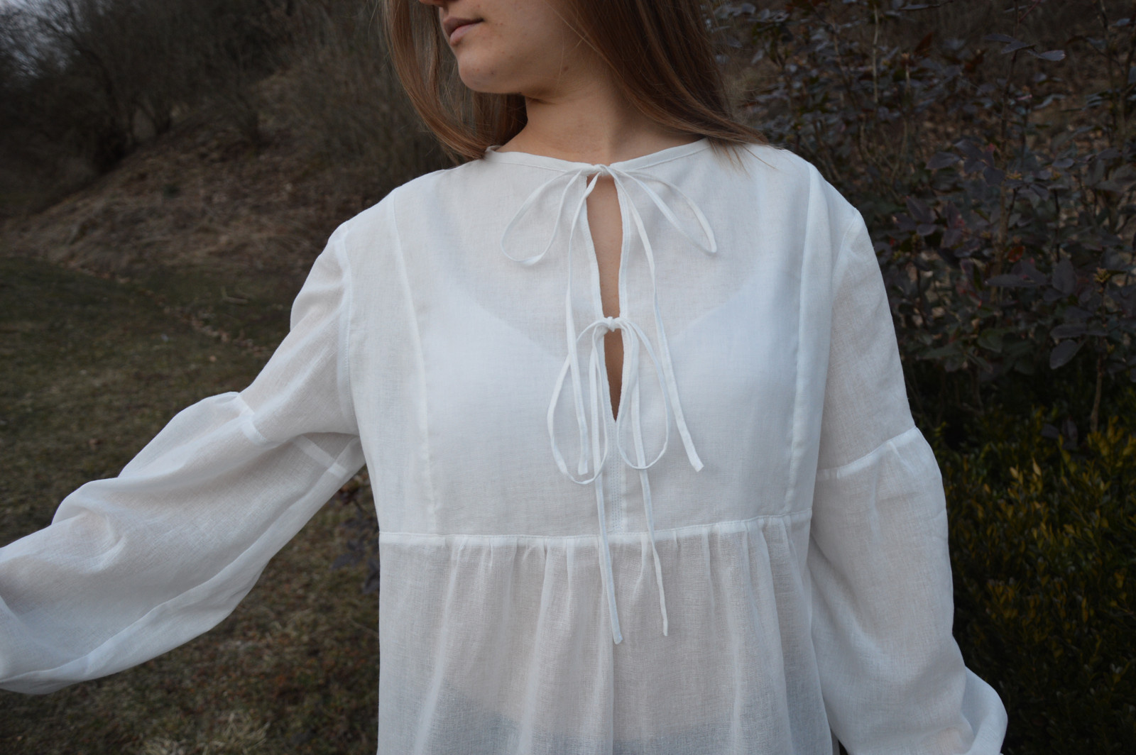 Dámská Košile řasená bílá / od Šaty a kabátky | Fler.cz