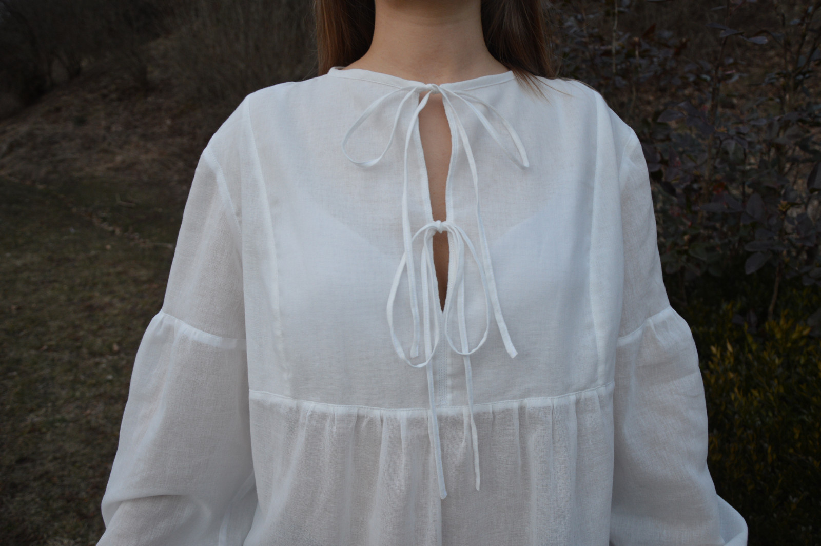 Dámská Košile řasená bílá / od Šaty a kabátky | Fler.cz