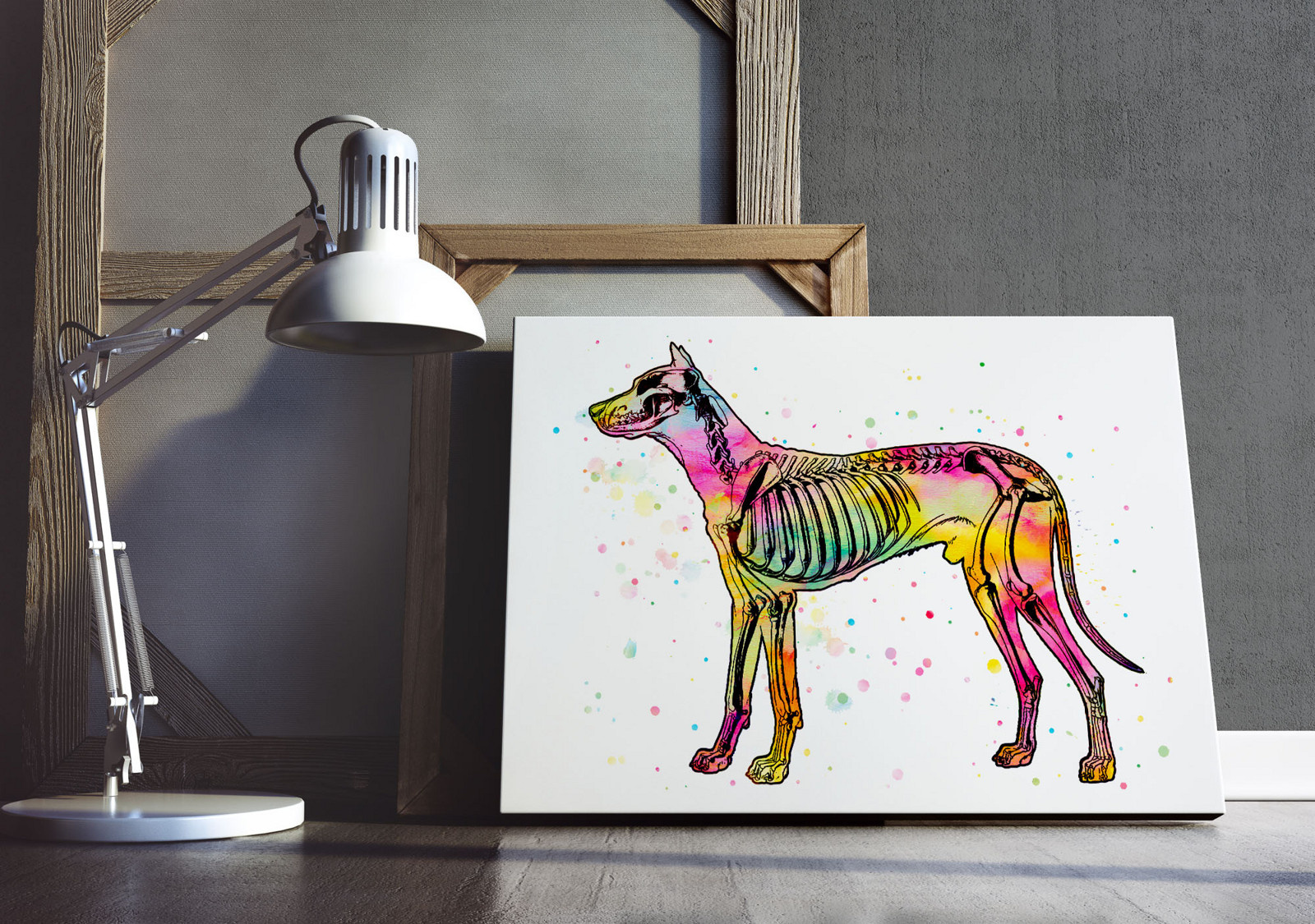 Plakát Anatomie psa - Tisk na grafický papír Formát A4 - lesklý / od ...