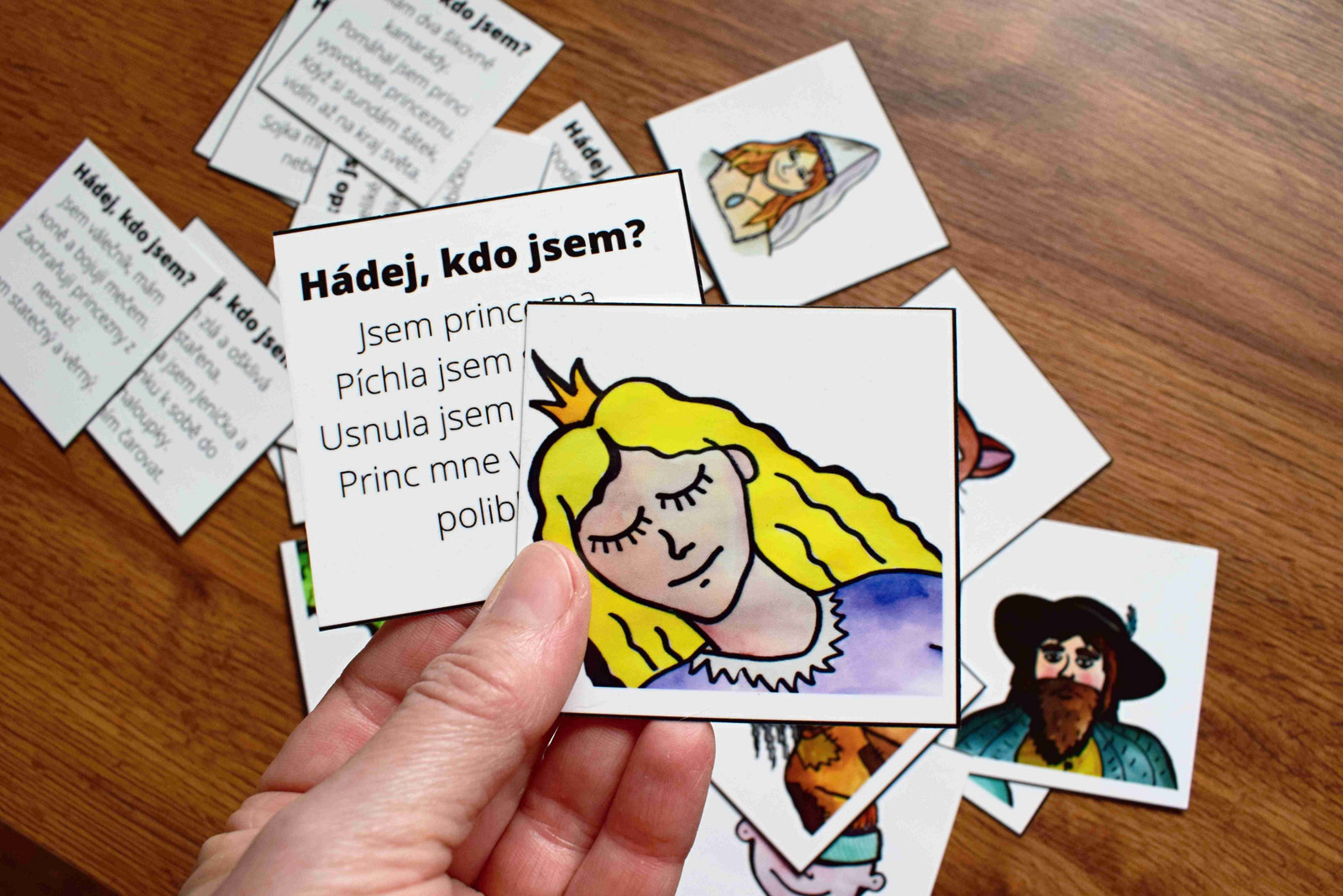 Pracovní list vícebarevný Hádej kdo jsem - POHÁDKY pdf - elektronická verze / od SKAVERKA | Fler.cz