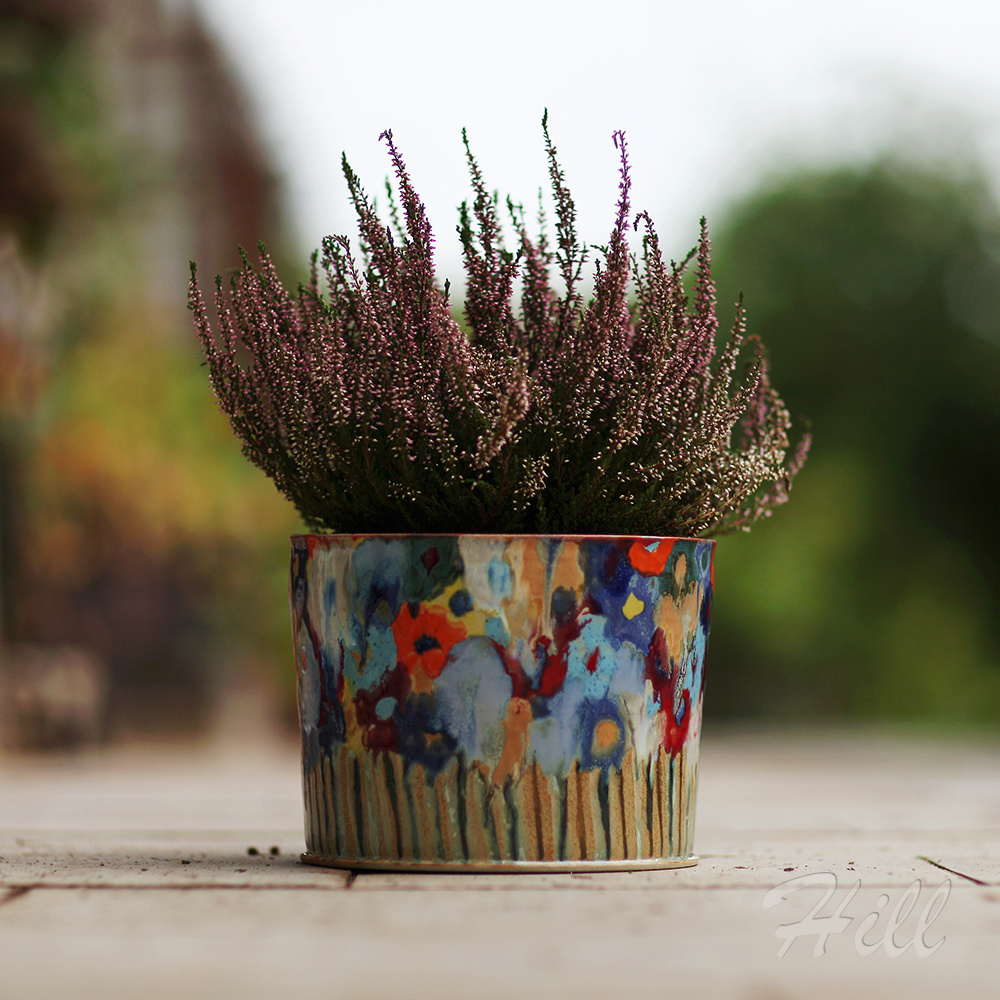 Vícebarevný Obal na květináč luční / od Hill | Fler.cz