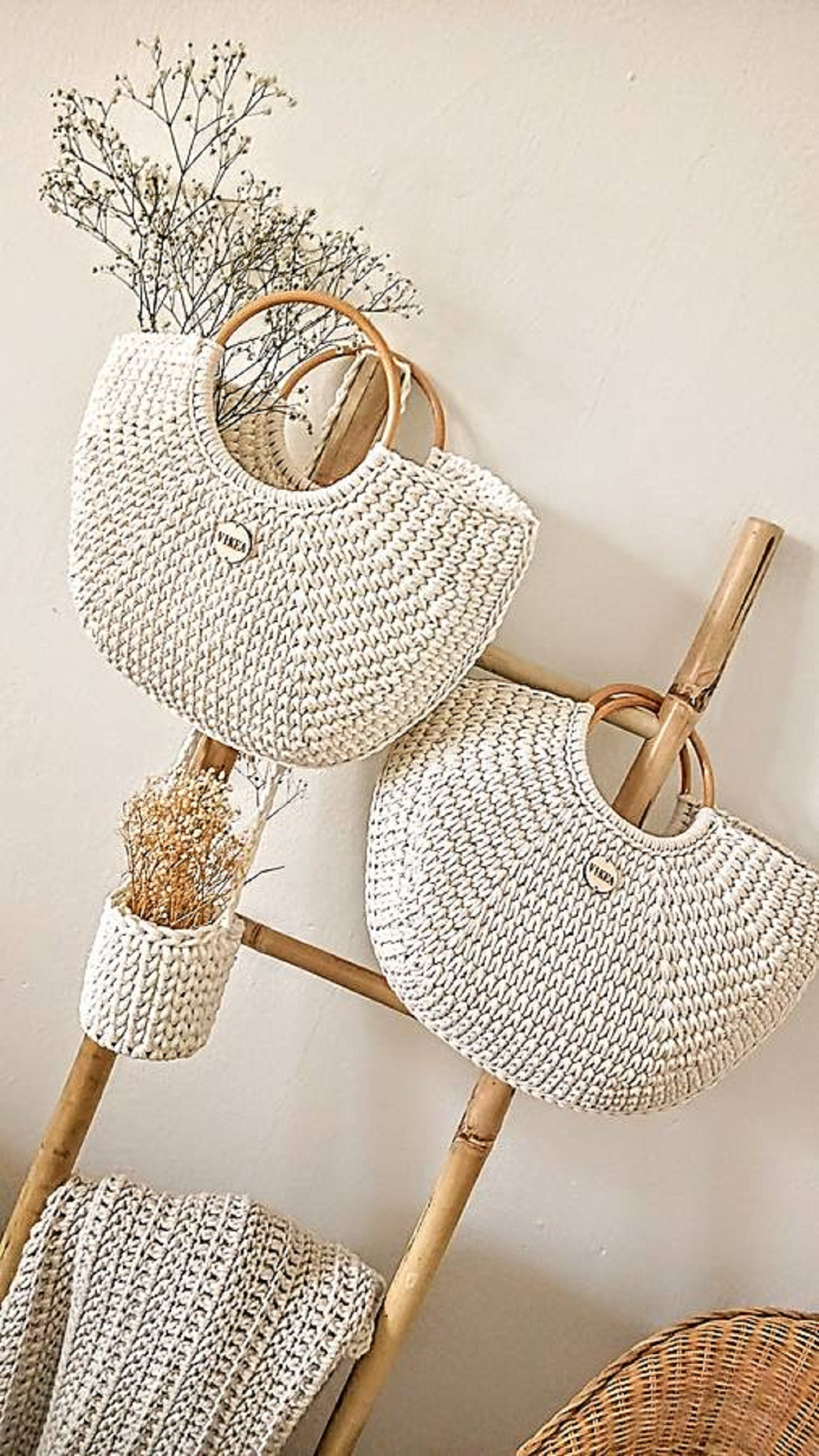 Kabelka dámská slonová kost SUMMER BAG basket přírodní / od Vikea | Fler.cz