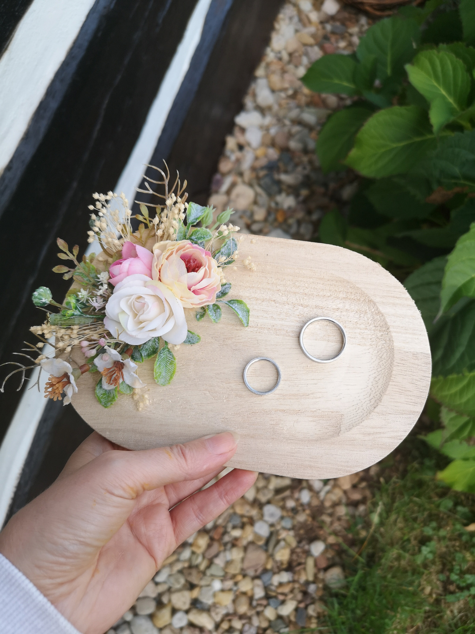 Béžová Na prstýnky "My dva" (zdobení dle stylu svatby) / od Coolnička ...