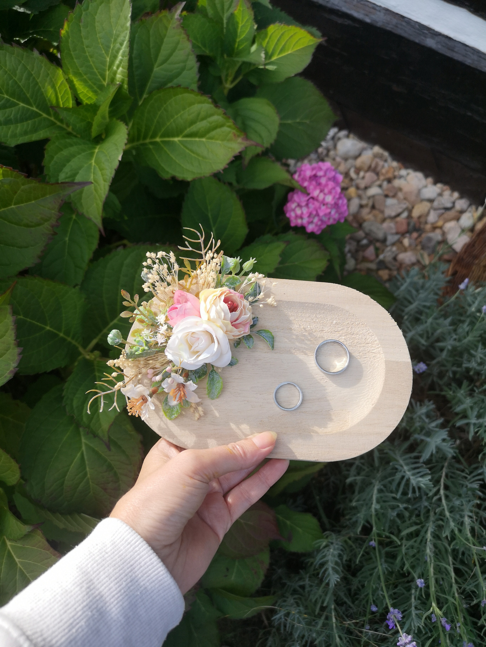 Béžová Na prstýnky "My dva" (zdobení dle stylu svatby) / od Coolnička ...