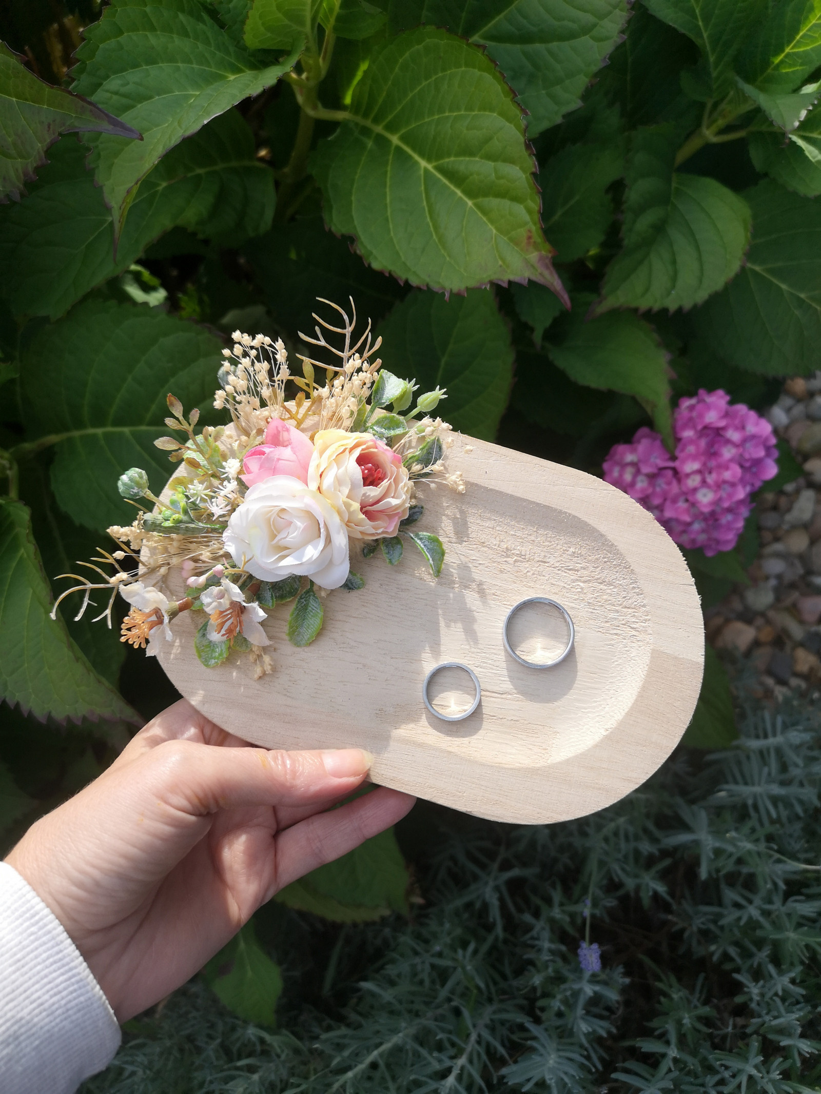 Béžová Na prstýnky "My dva" (zdobení dle stylu svatby) / od Coolnička ...