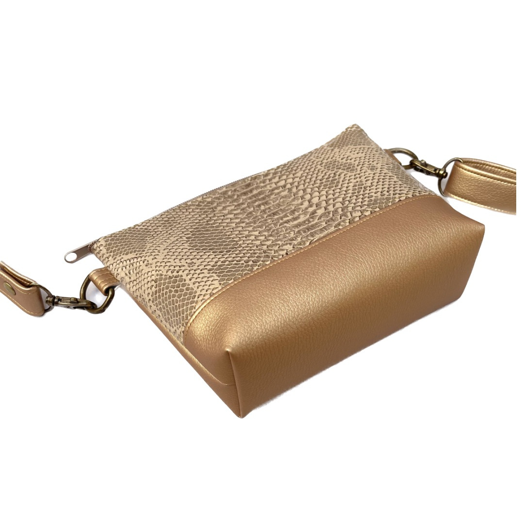 Kabelka dámská bronzová Crossbody kabelka/ledvinka bronz light / od ...