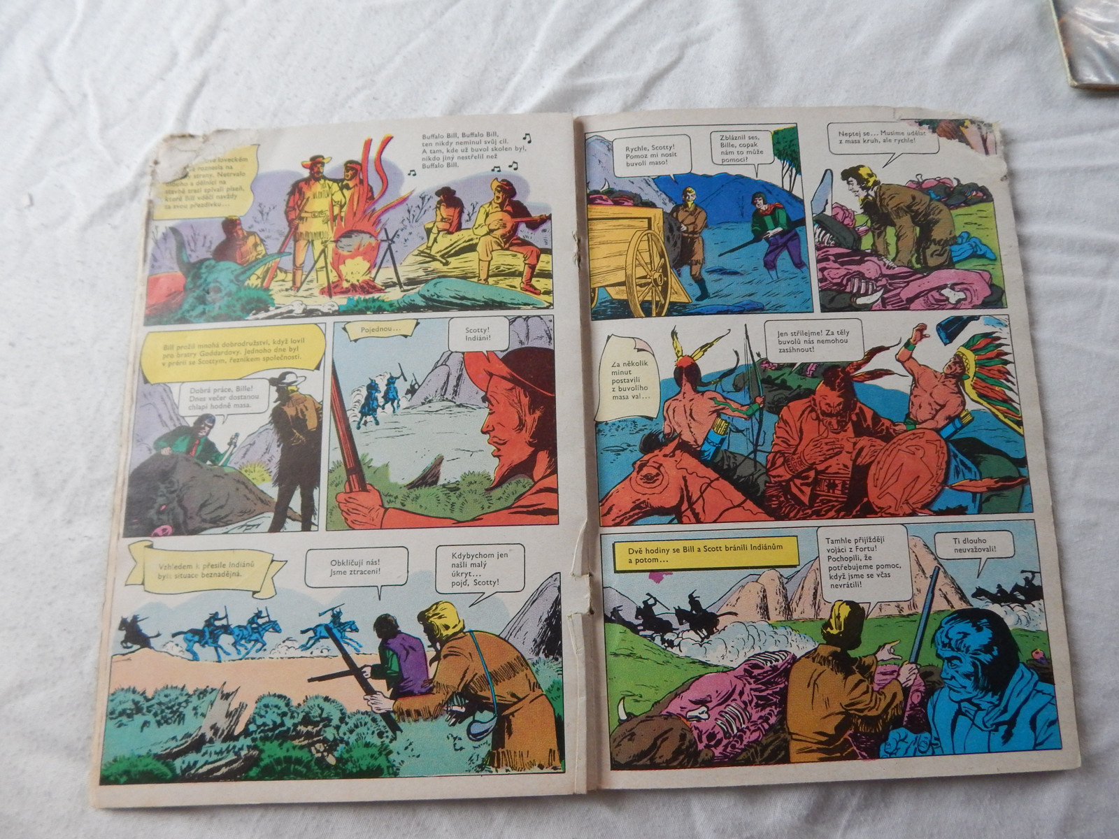 Časopis vícebarevný Staré komiksy -Tarzan a Buffalo Bill / od Hoblinka ...
