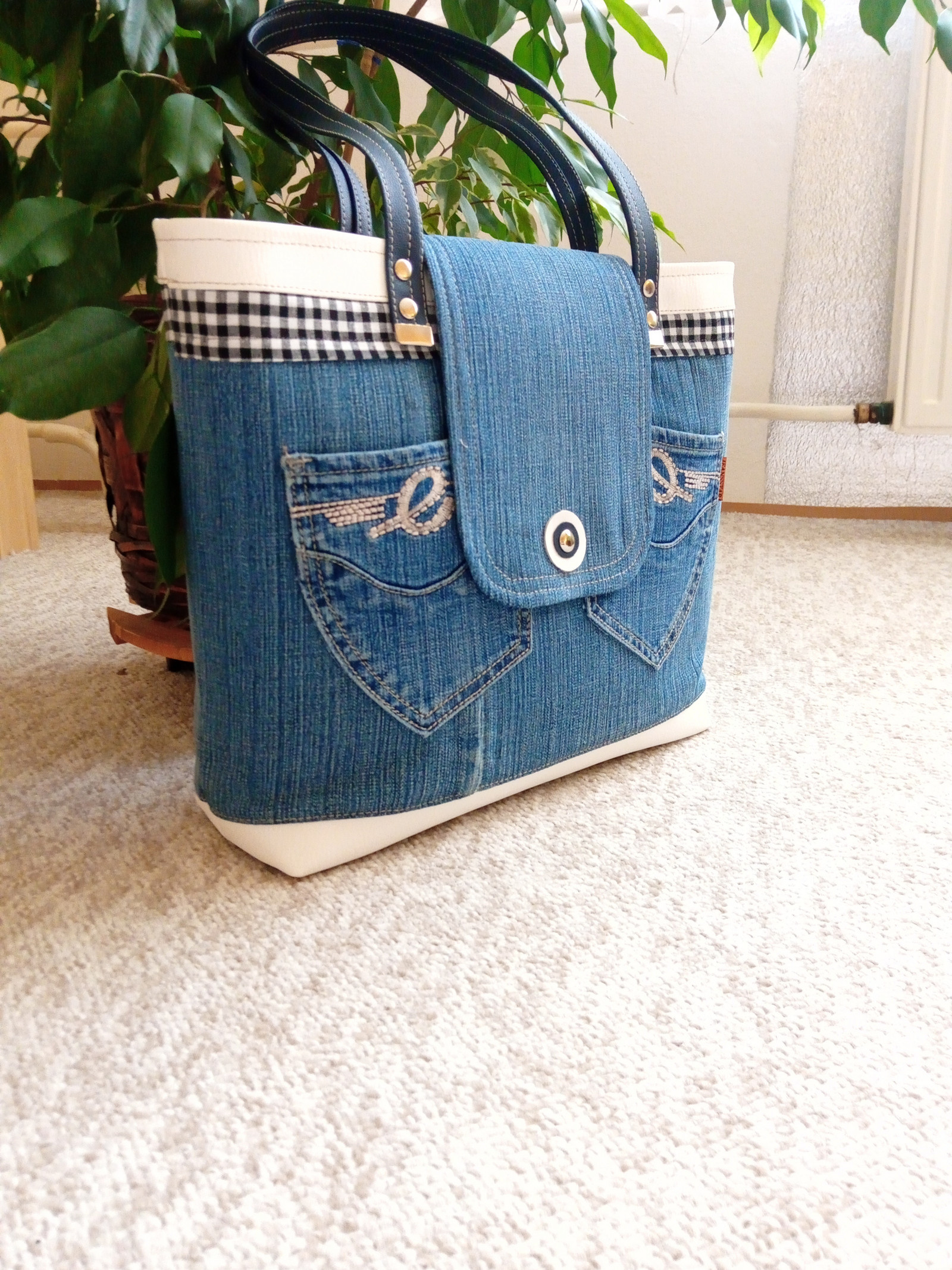 Dámská modrá Taška riflová / od Ja.B. | Fler.cz