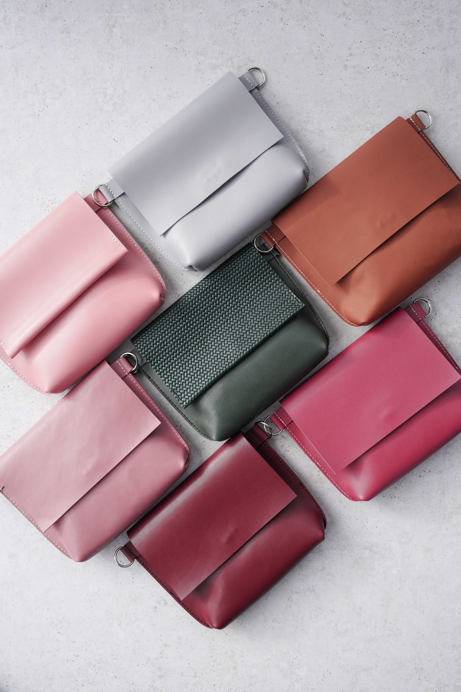 Ledvinka dámská šedá kožená ľadvinka_minimal_šedá / od loviskova.milica ...