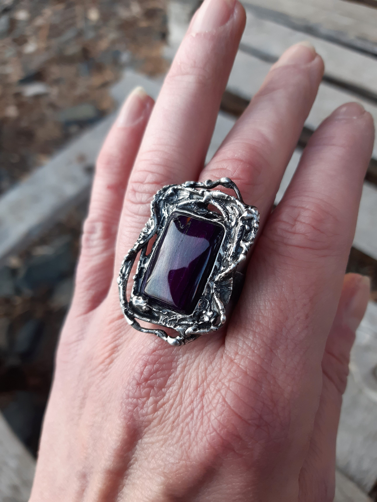 Dámský fialový Prsten "Royal Lavulite" / od Miluše Škachová | Fler.cz