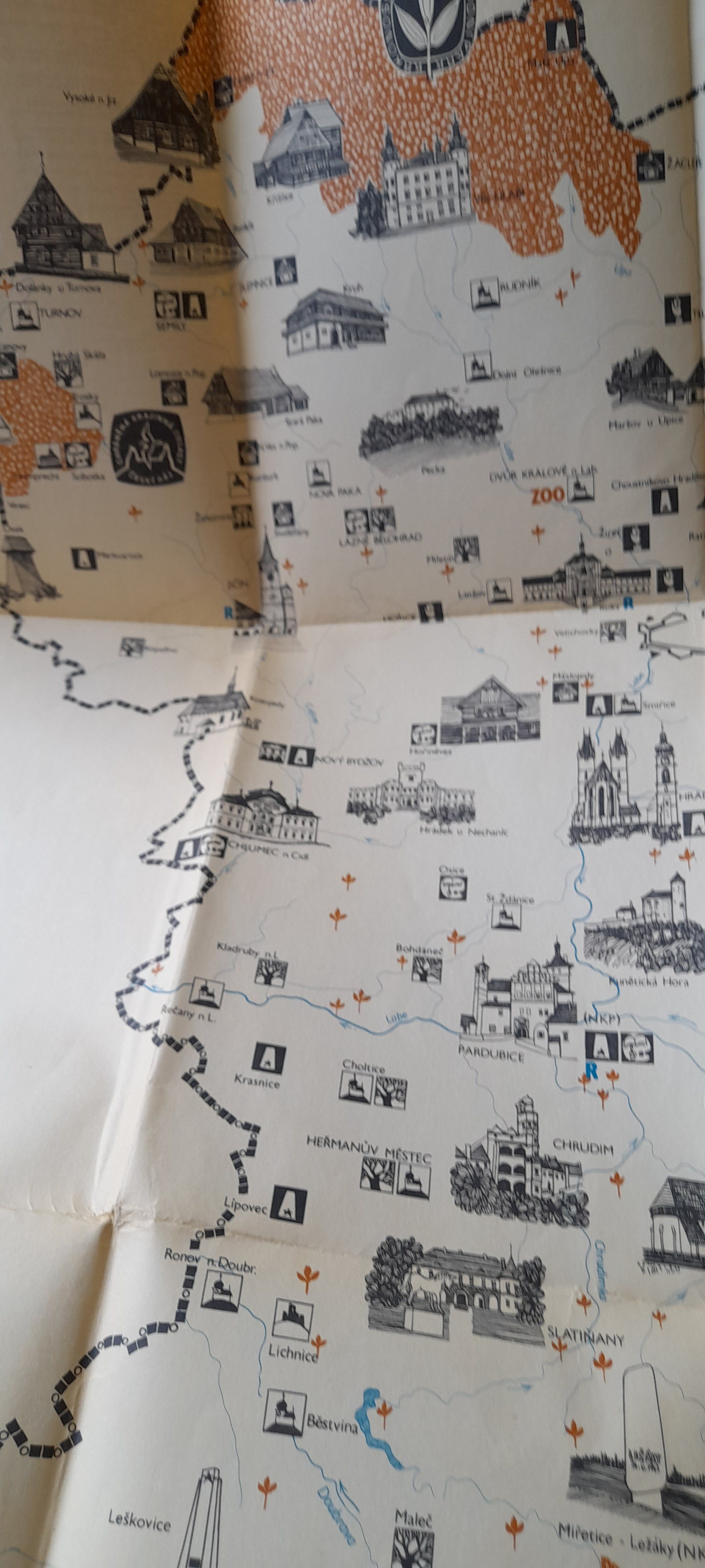 Tisk Mapa památek východočeského kraje / od Stará láska nerezaví | Fler.cz