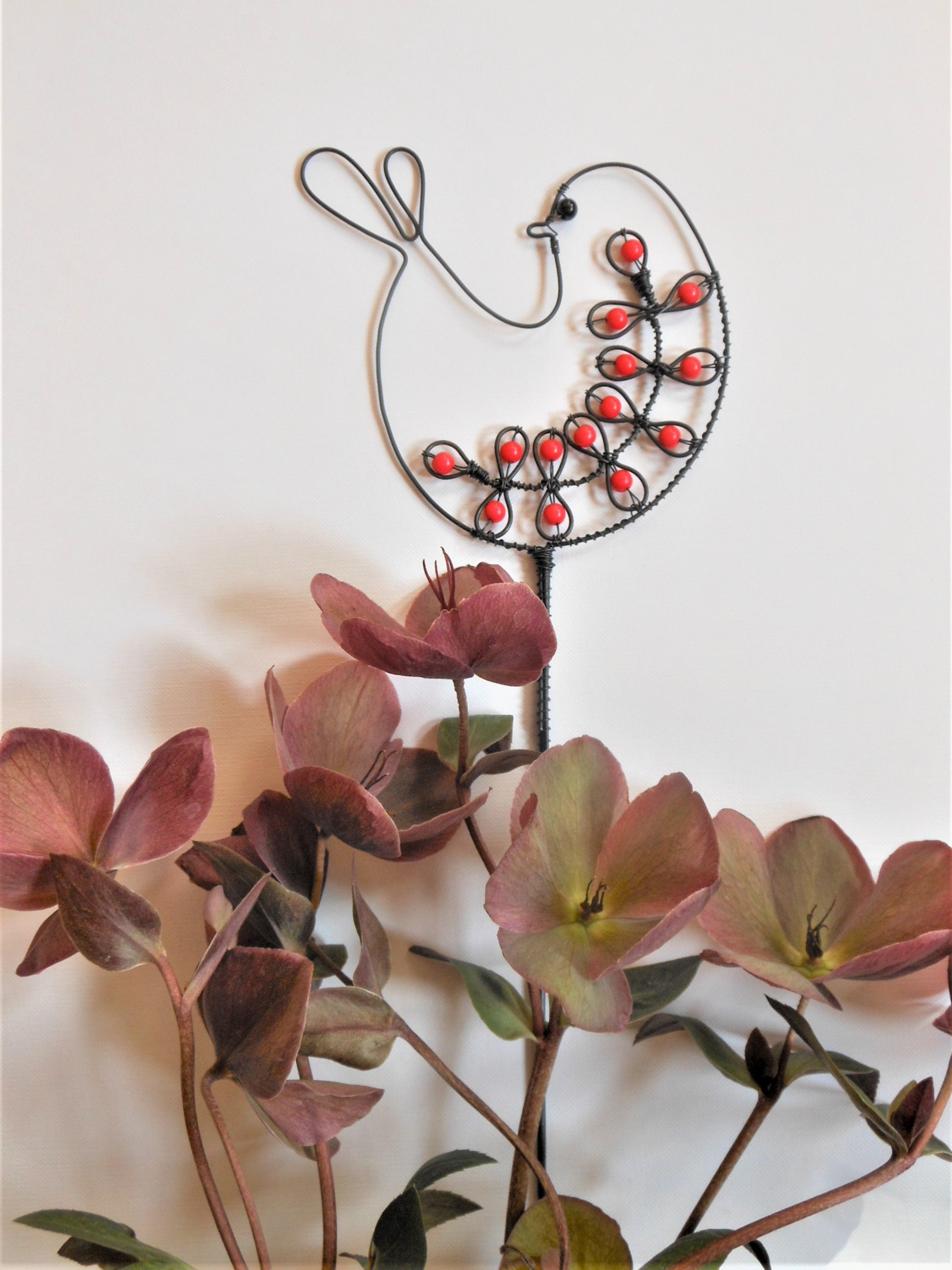 Zápich červený Ptáček Bobulka / od mat.alena | Fler.cz