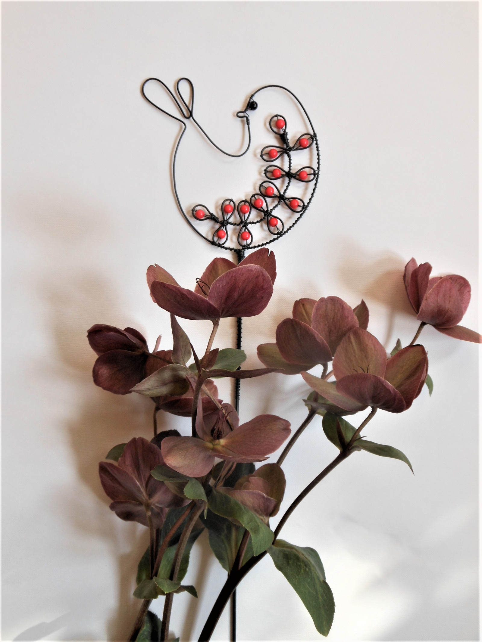 Zápich červený Ptáček Bobulka / od mat.alena | Fler.cz