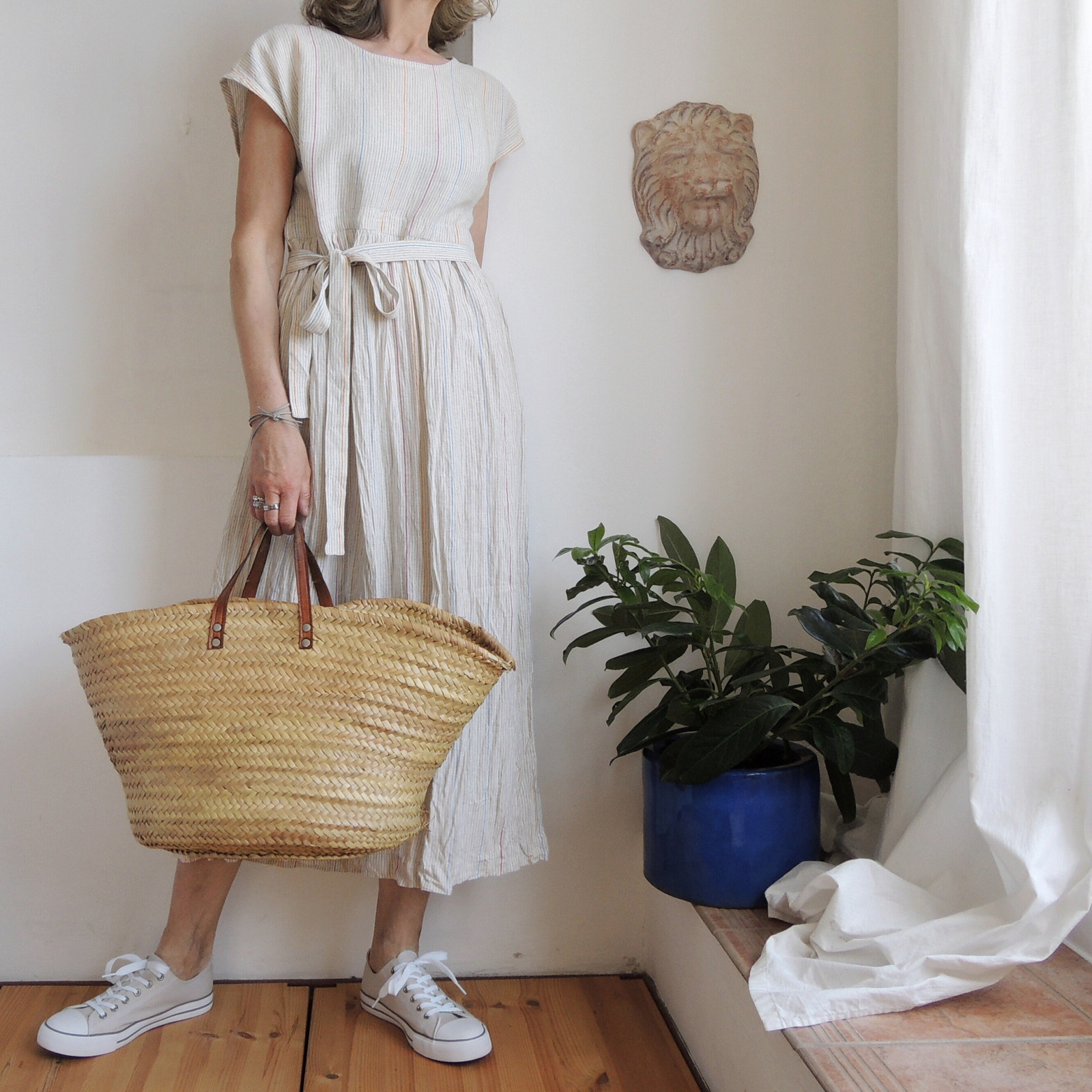 Dámské slonová kost RUTH šaty len - Rays smetanová / od ErmaBe | Fler.cz