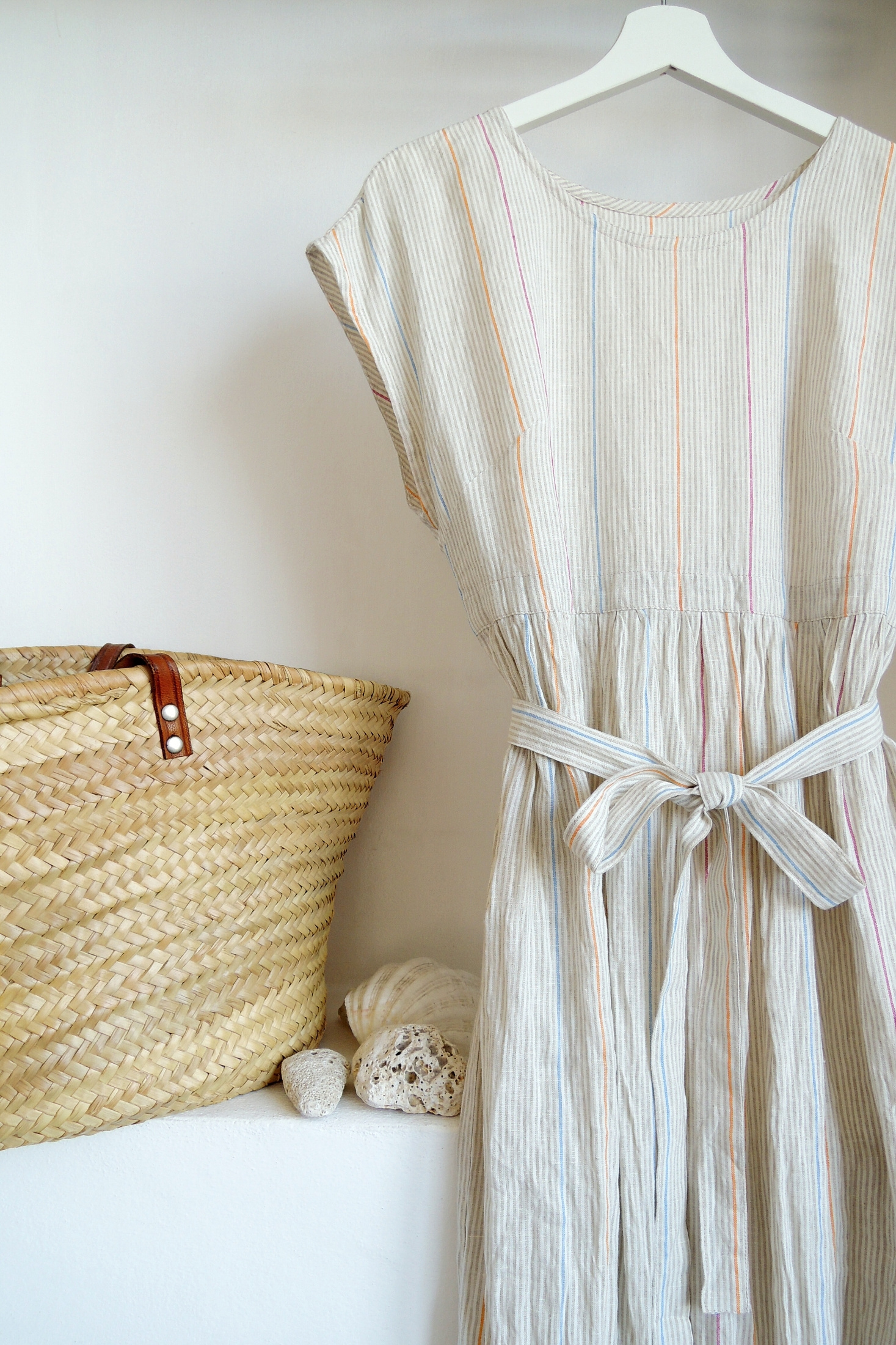 Dámské slonová kost RUTH šaty len - Rays smetanová / od ErmaBe | Fler.cz