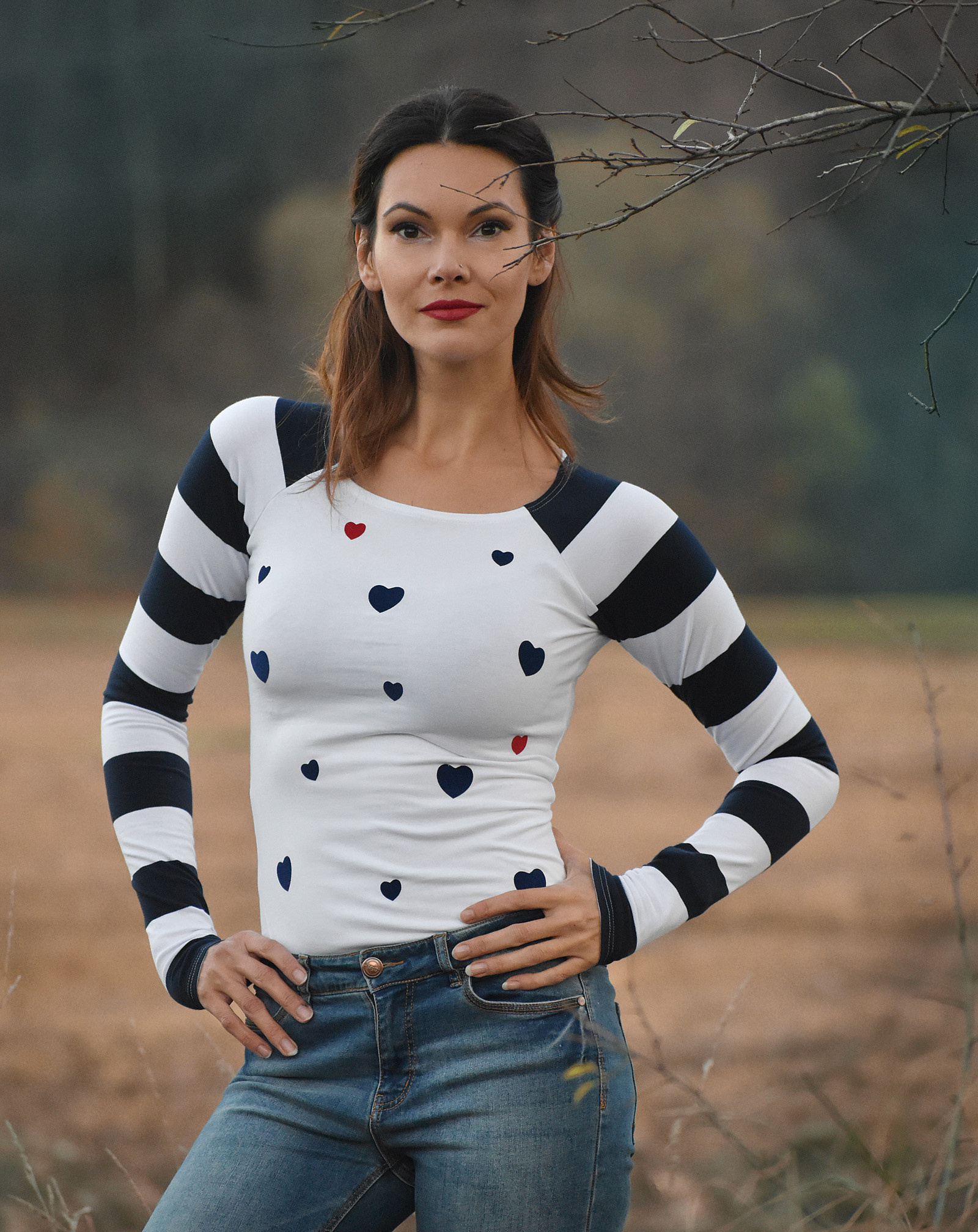 Dámské bílé Tričko Queen of Hearts / od LucLac | Fler.cz