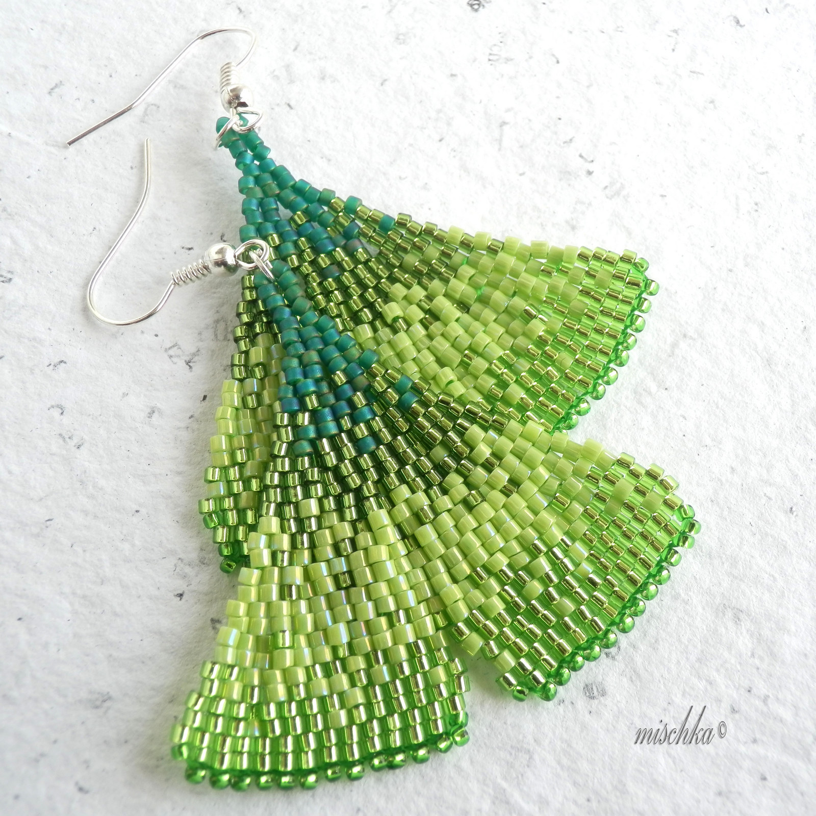 Dámské světle zelené Náušnice "Jinany No.7" / od Bird on Birch | Fler.cz