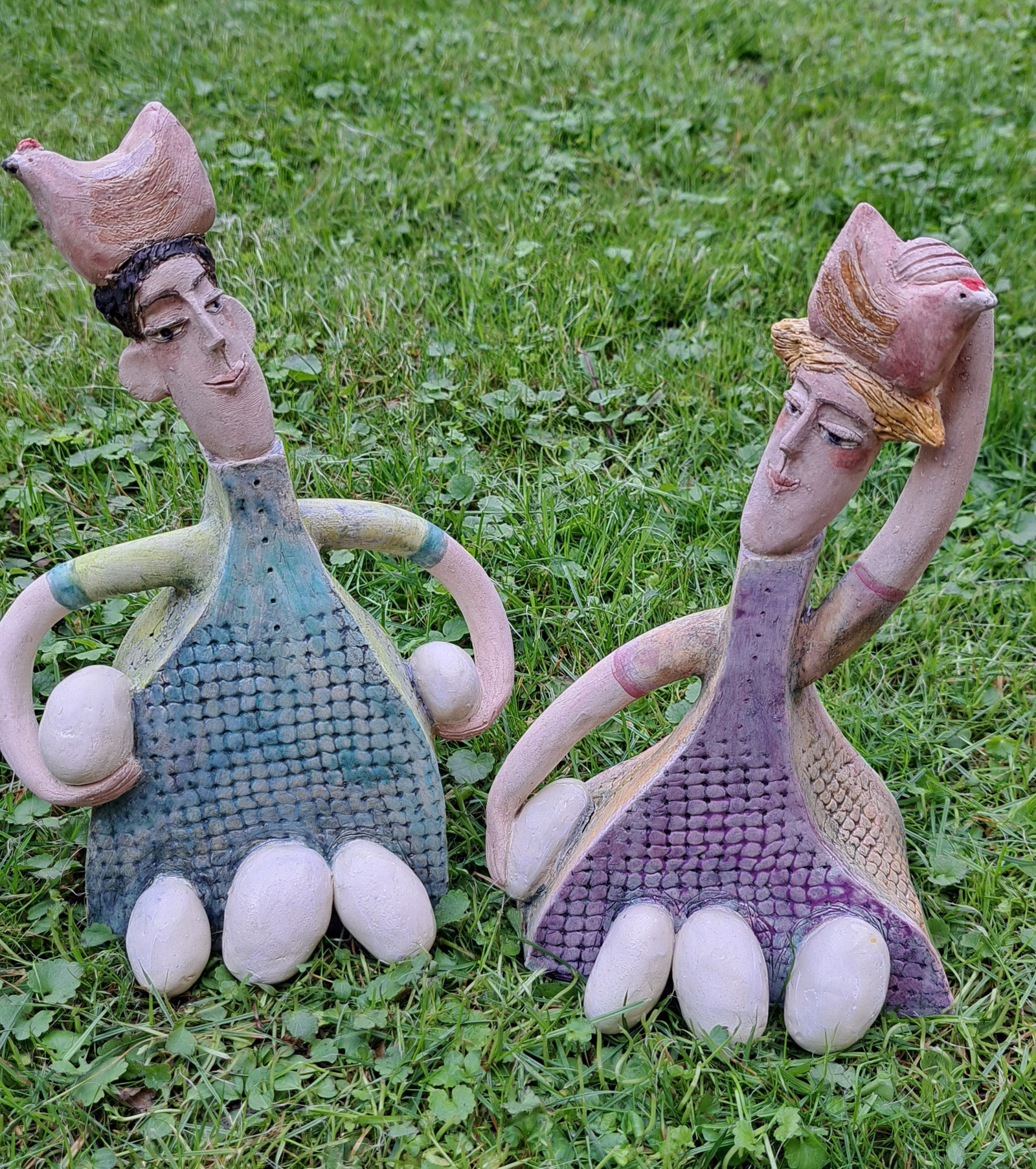 Plastika petrolejová Vejce a já :) Pan Slepička / od KERAMIKA jana ...