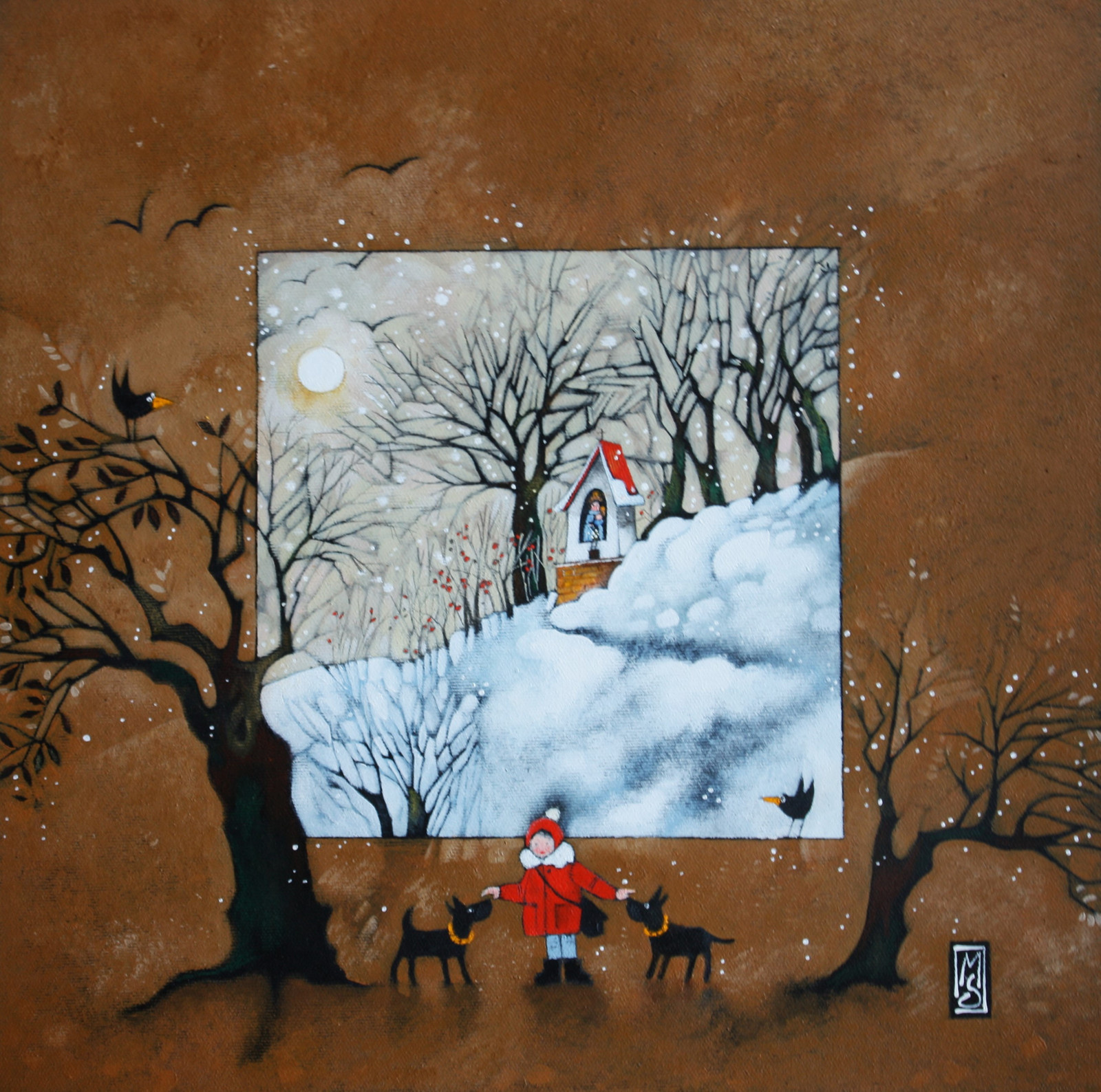 Obraz Lásky není nikdy dost ... 40x40cm / od Maria Š. | Fler.cz