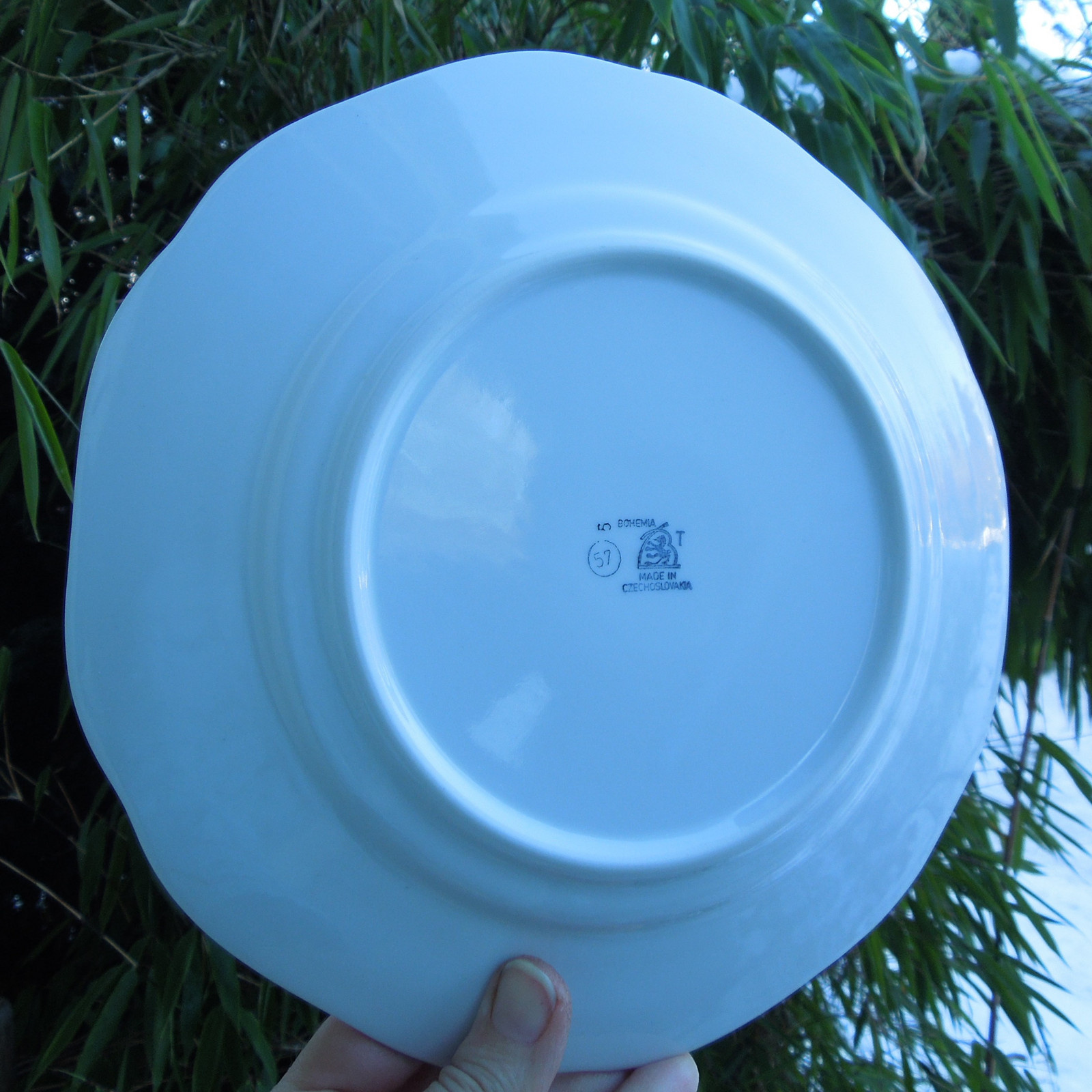 Nádobí kuchyňské bílé Porcelánový značený talíř / od Krásné ztráty ...