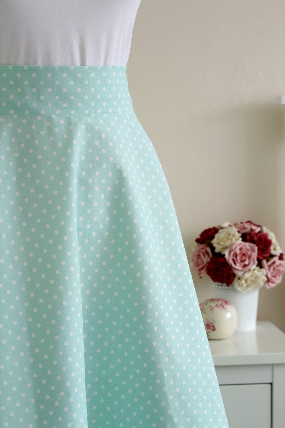 Sukně dámská bílá Mentolka...sukýnka / od petite femme | Fler.cz