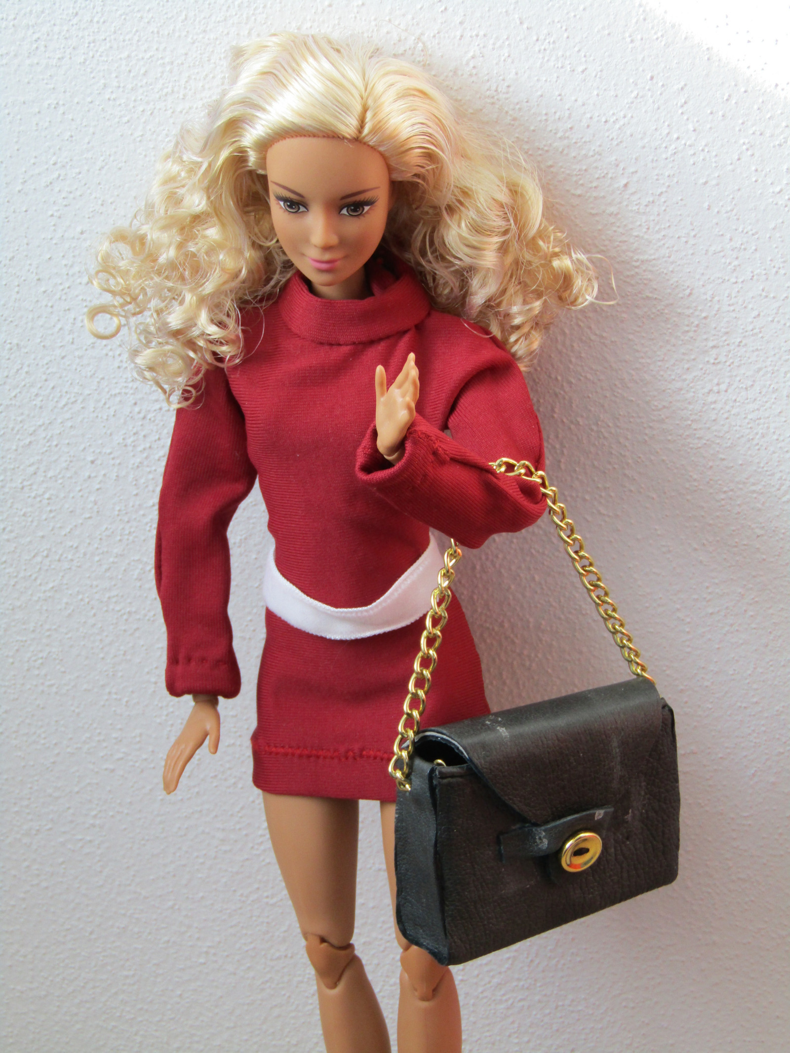 Černé Koženková aktovka/kabelka pro barbie / od Jane-s | Fler.cz