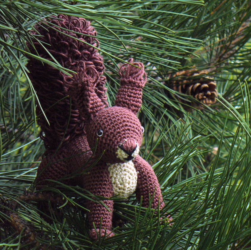 Zvířátko veverka dětské hnědé Hačkovaná veverička / od tercisch | Fler.cz