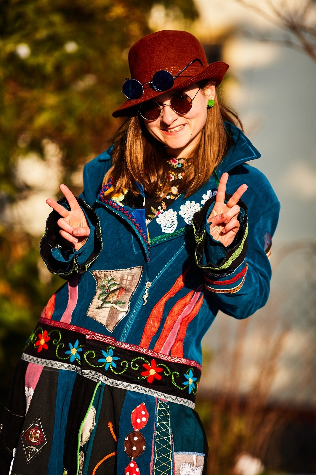 Dámský černý Hippie kabát / od Čarovná zahrada | Fler.cz