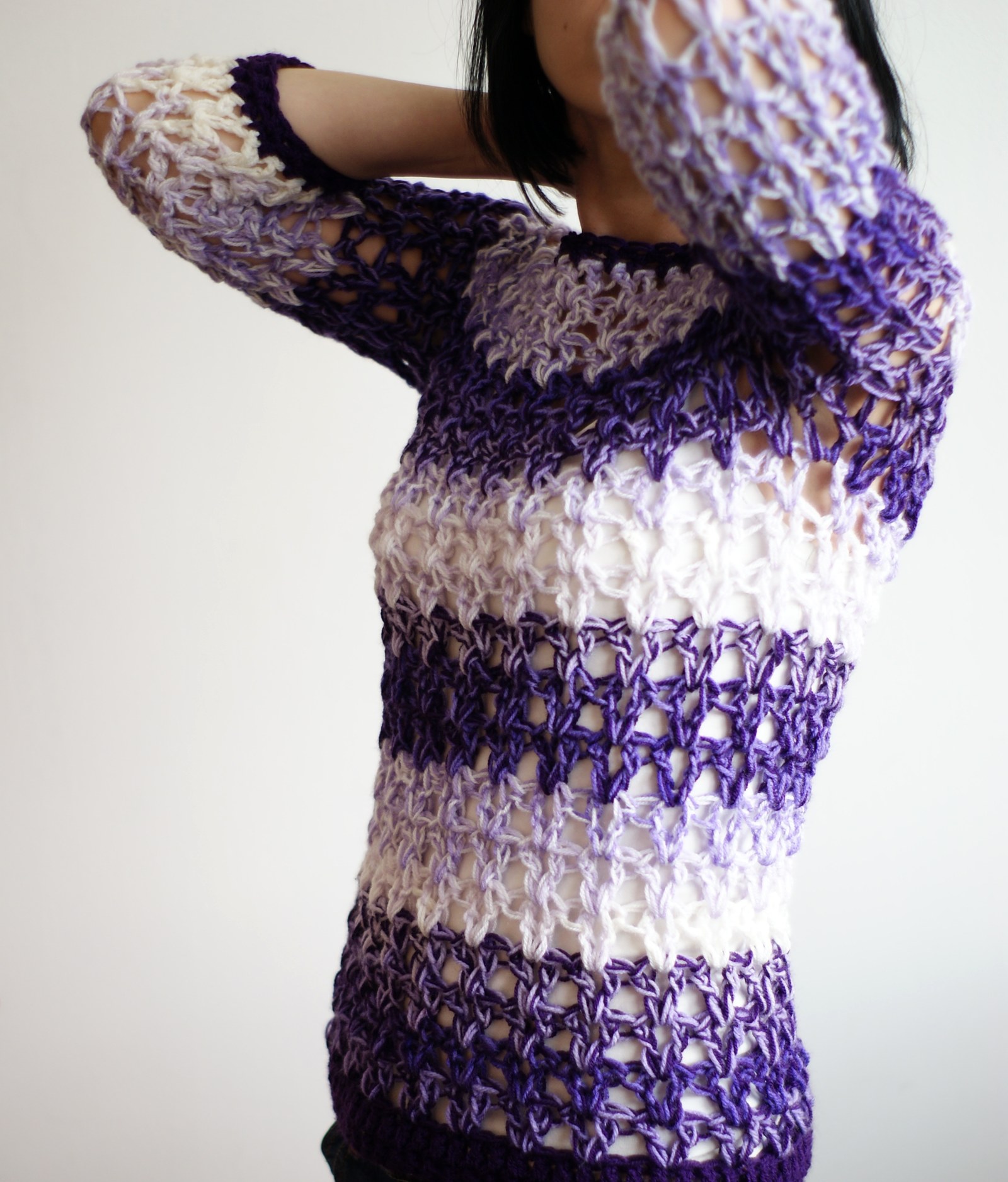 Levanduľový (svetrík) / od miusch | Fler.cz