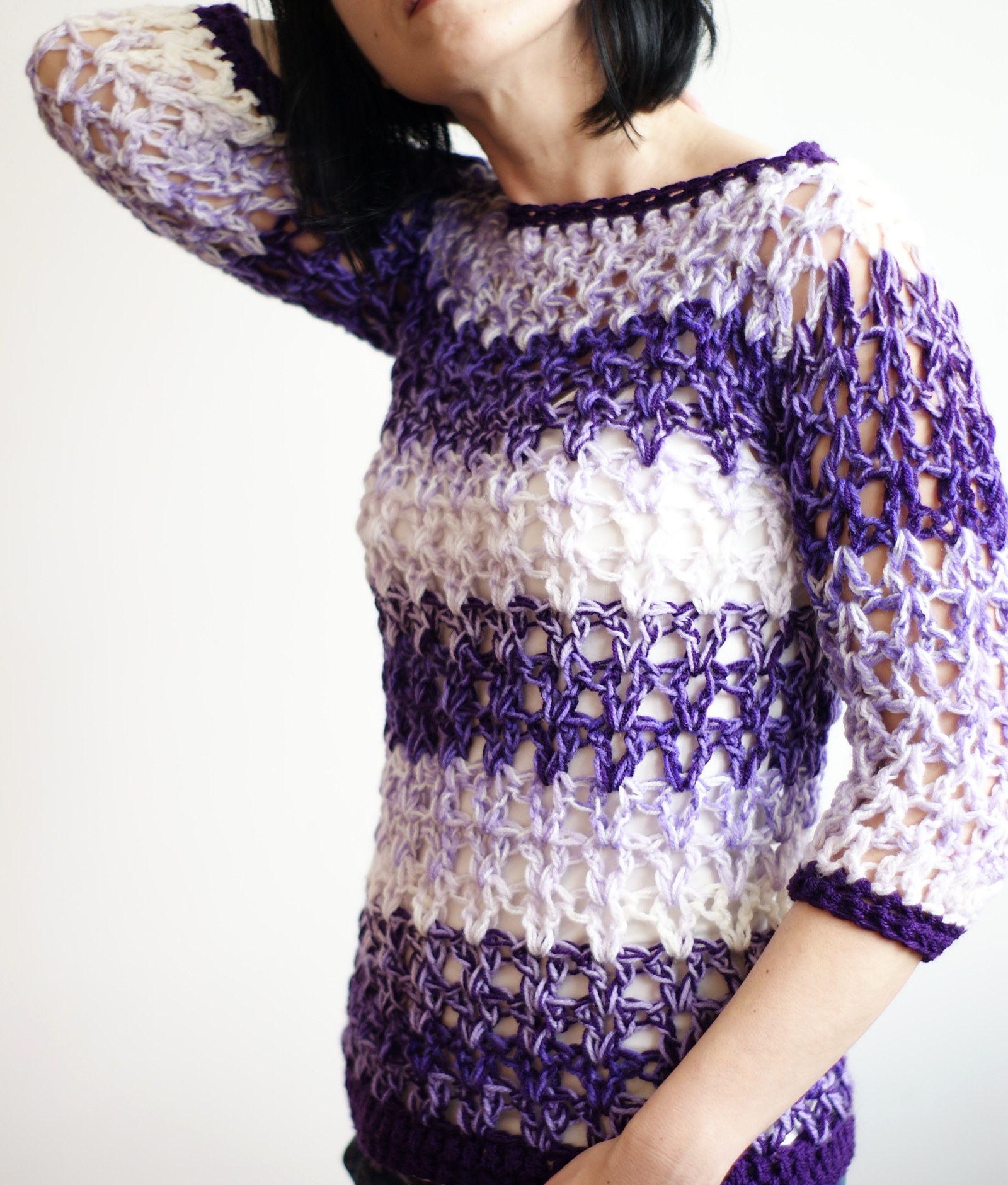 Levanduľový (svetrík) / od miusch | Fler.cz