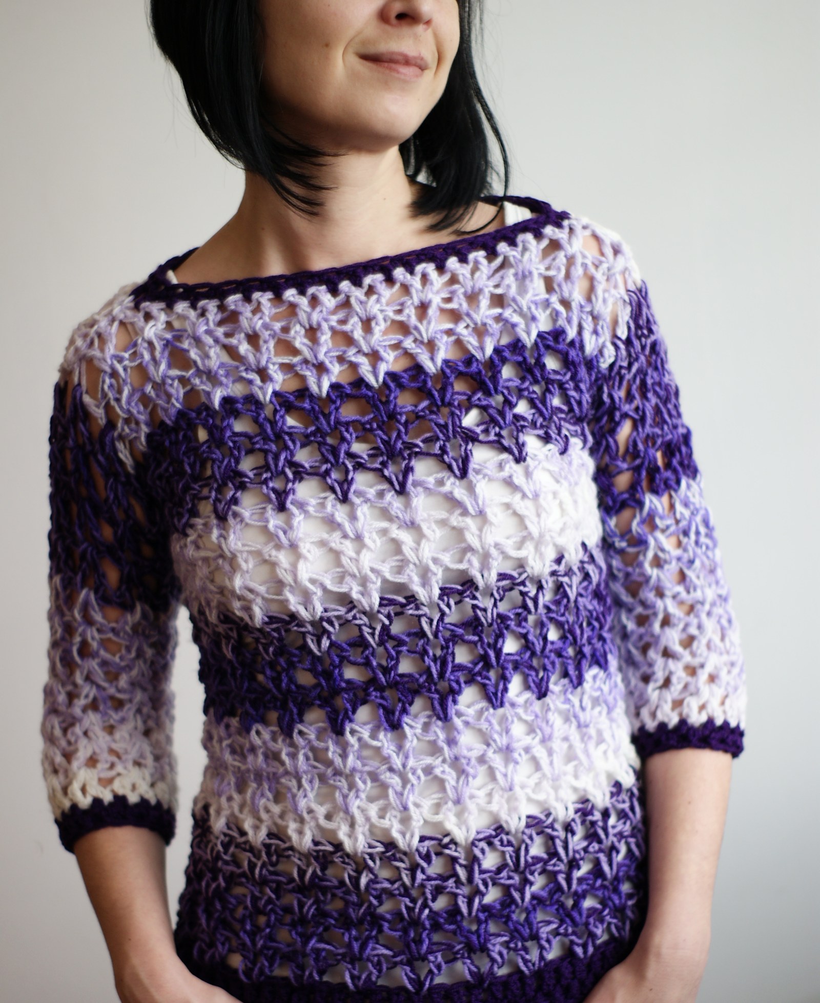 Levanduľový (svetrík) / od miusch | Fler.cz