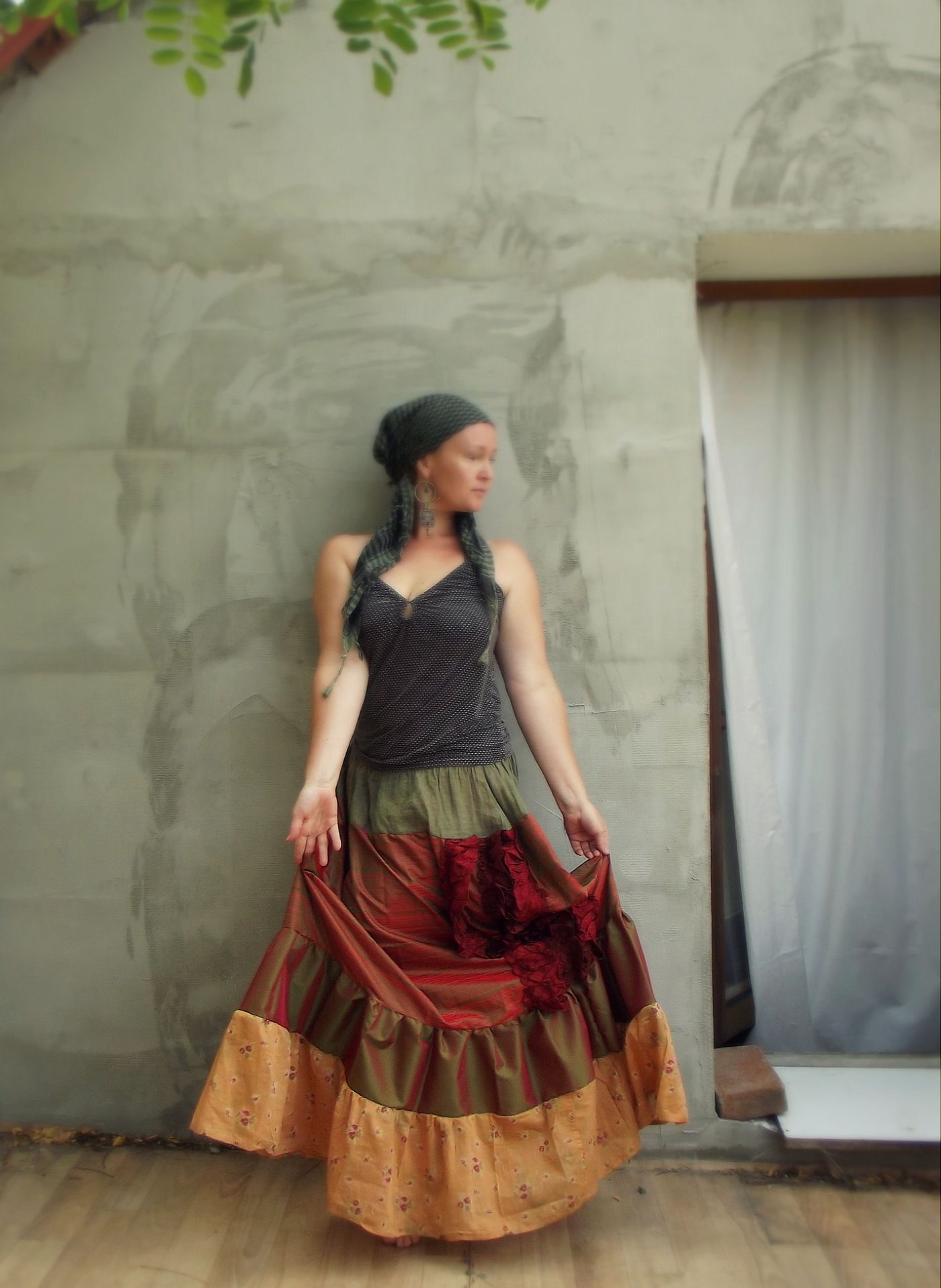 Sukně dámská oranžová Recysukně..."Gypsy Queen",vel.M - XXL / od ...