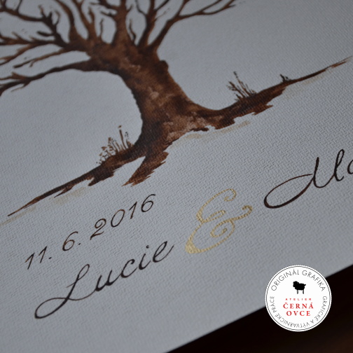 SVATEBNÍ STROM, malba, grafický papír A3 / od Atelier Černá ovce | Fler.cz