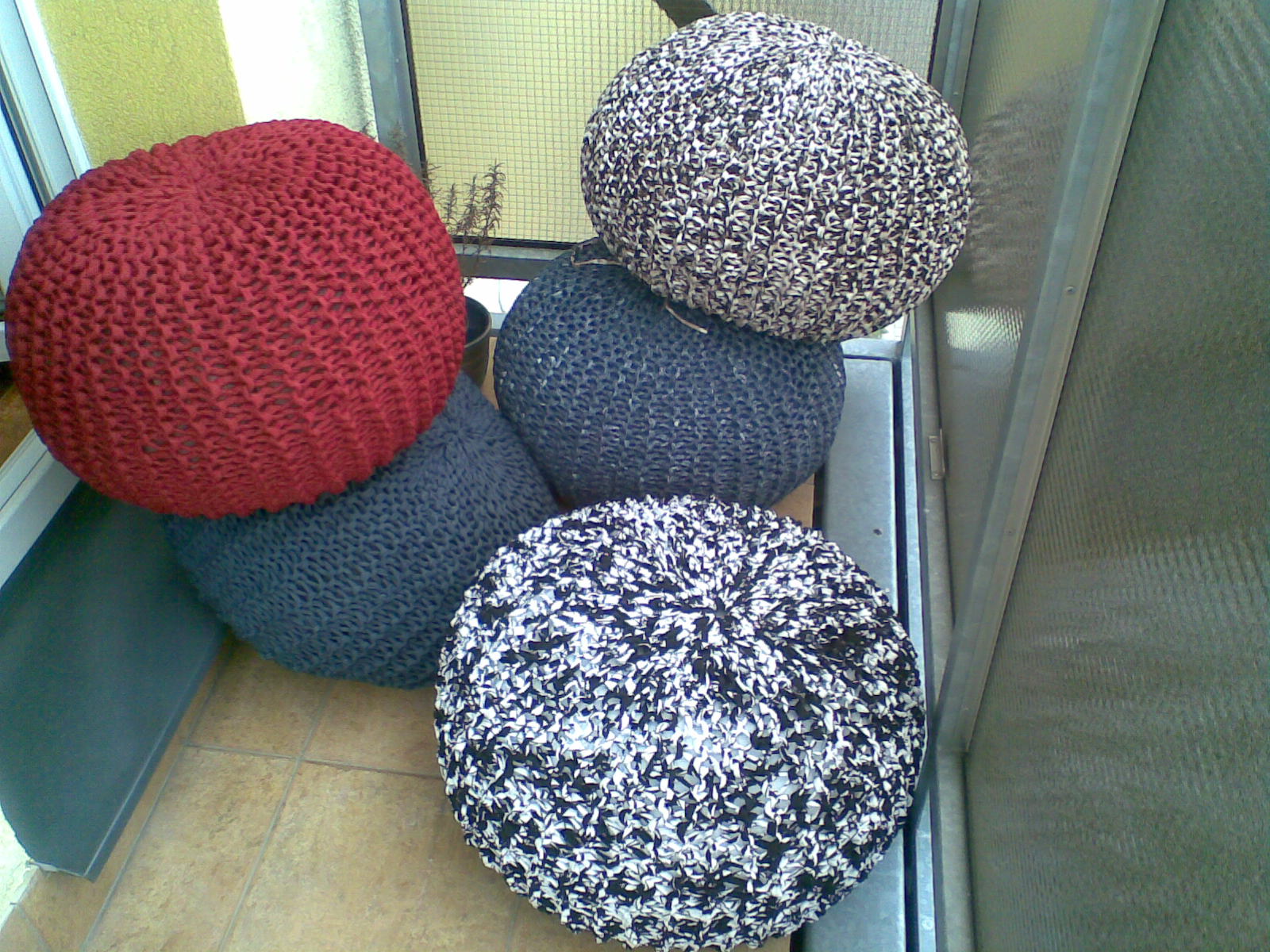 Puf tyrkysový puff velký barva "na přání" / od D-atelier | Fler.cz