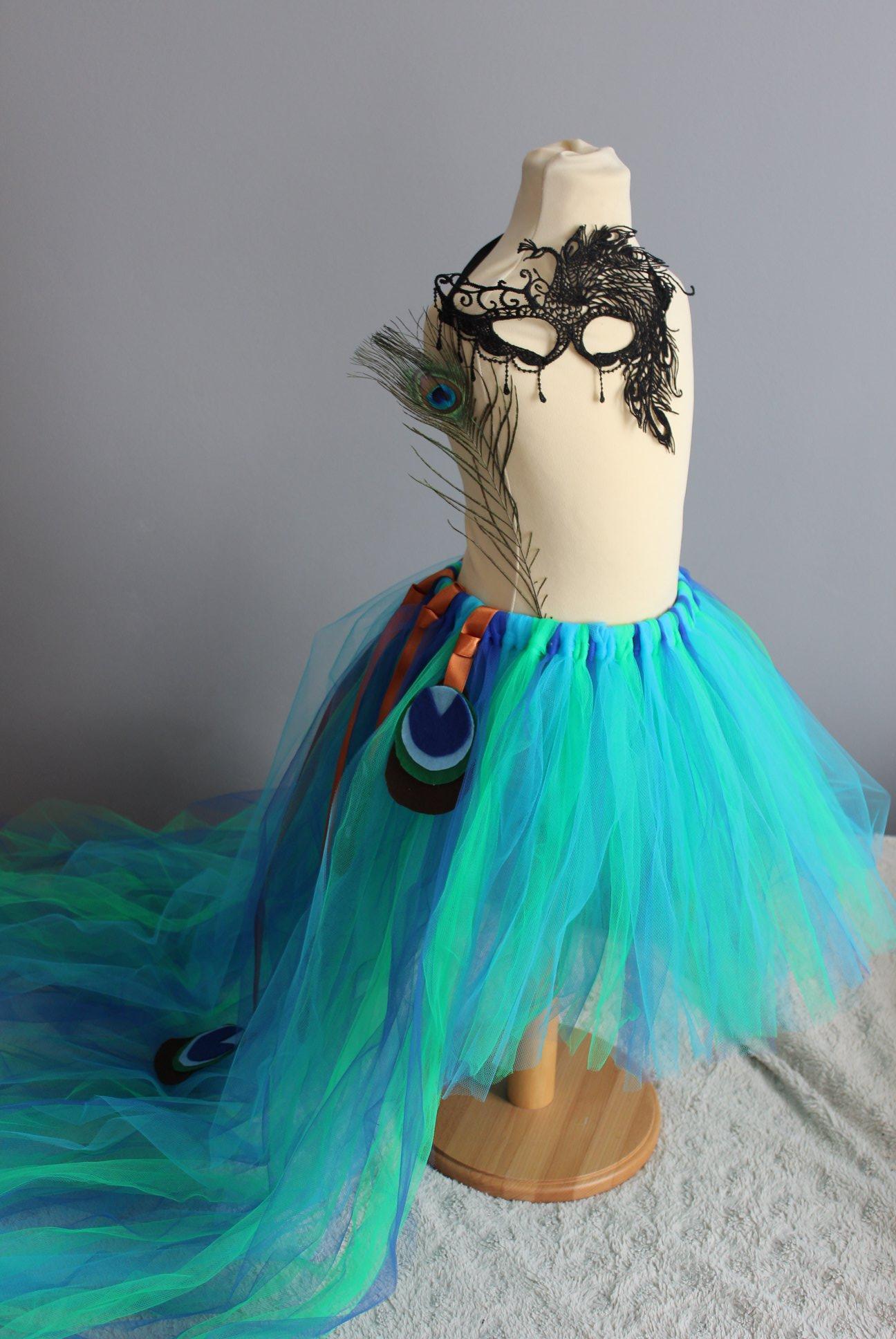 Převlek tyrkysový Kostym páv - dětské velikosti / od topbaby | Fler.cz