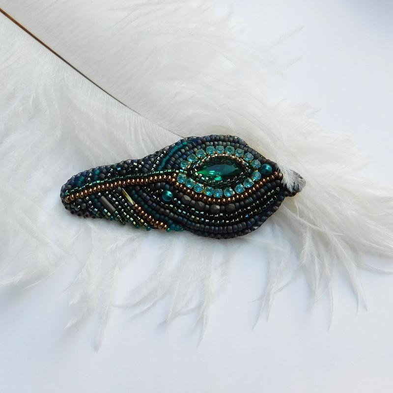 Paví pírko - brož / od -Ani- | Fler.cz