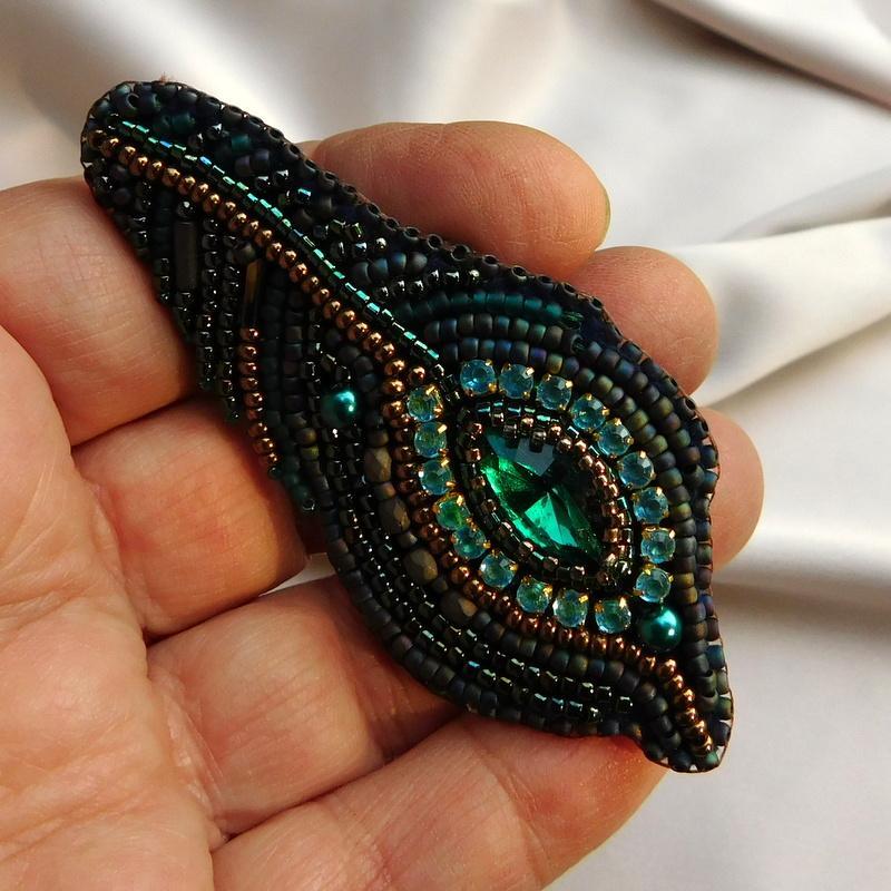 Paví pírko - brož / od -Ani- | Fler.cz