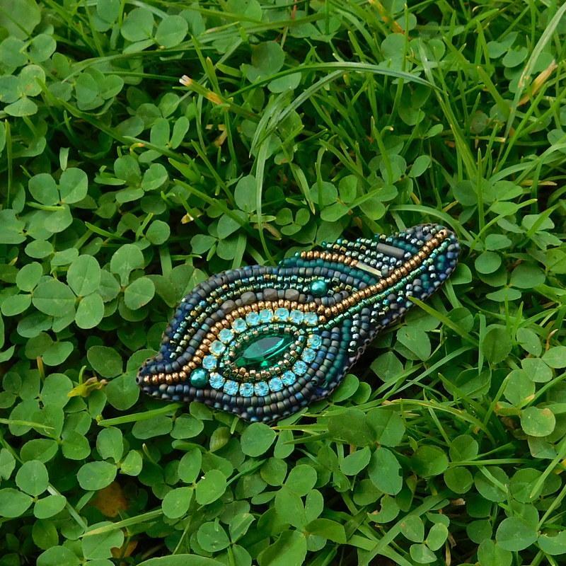 Paví pírko - brož / od -Ani- | Fler.cz